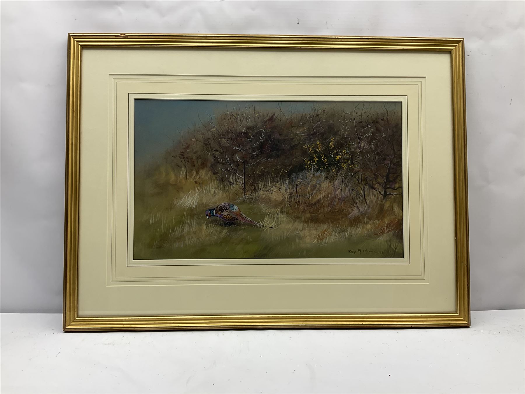 Philip Rickman (British 1891-1982): Pheasant emerging from the ...