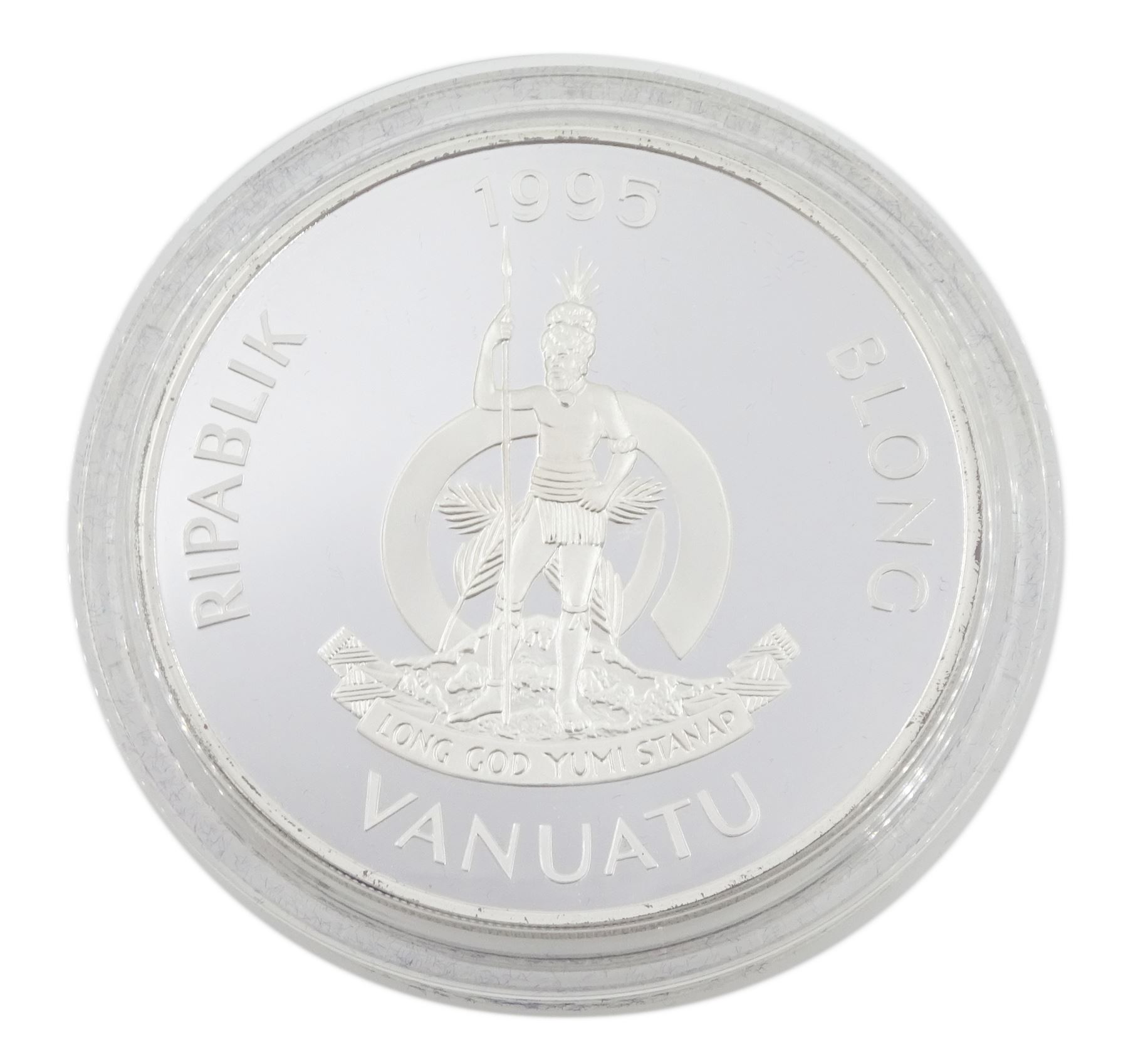 The Royal Mint Vanuatu 1995 'Lady of the Century' silver proof 100 Vatu ...