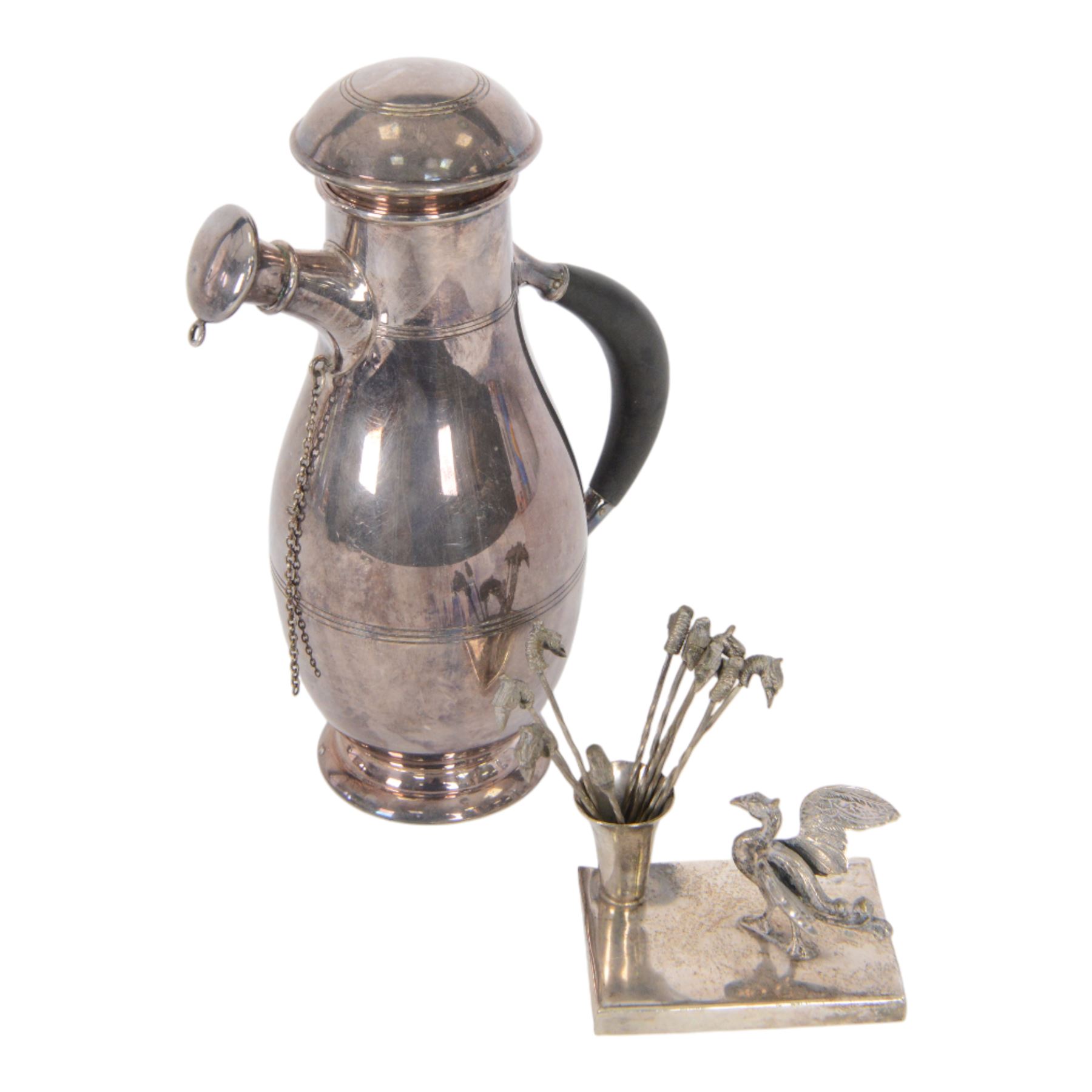 EPNS cocktail shaker with pourer | Wood, Metal & Other Decorative ...