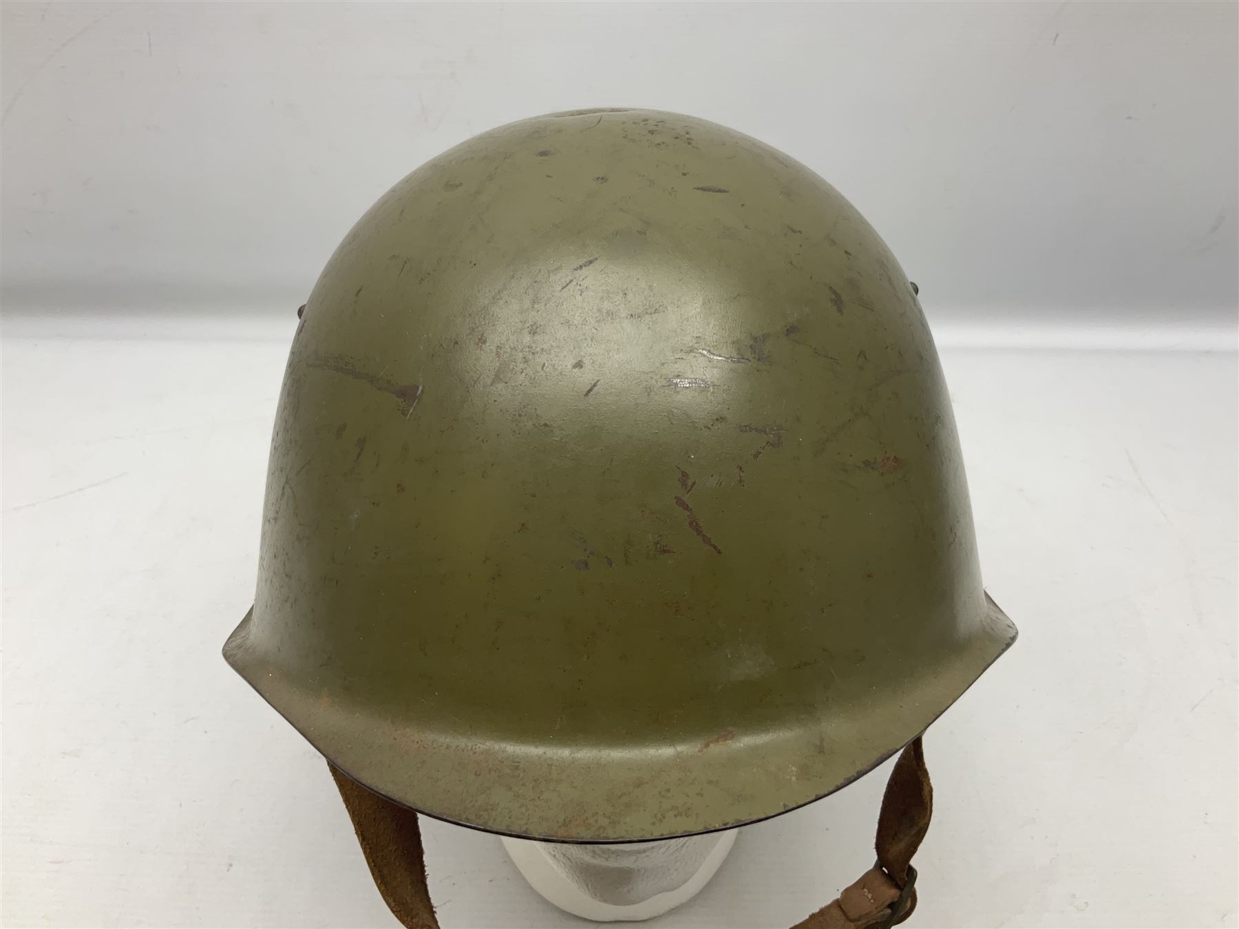 Two 1960s East Block Soviet style helmets - Czechoslova | Militaria | 66685