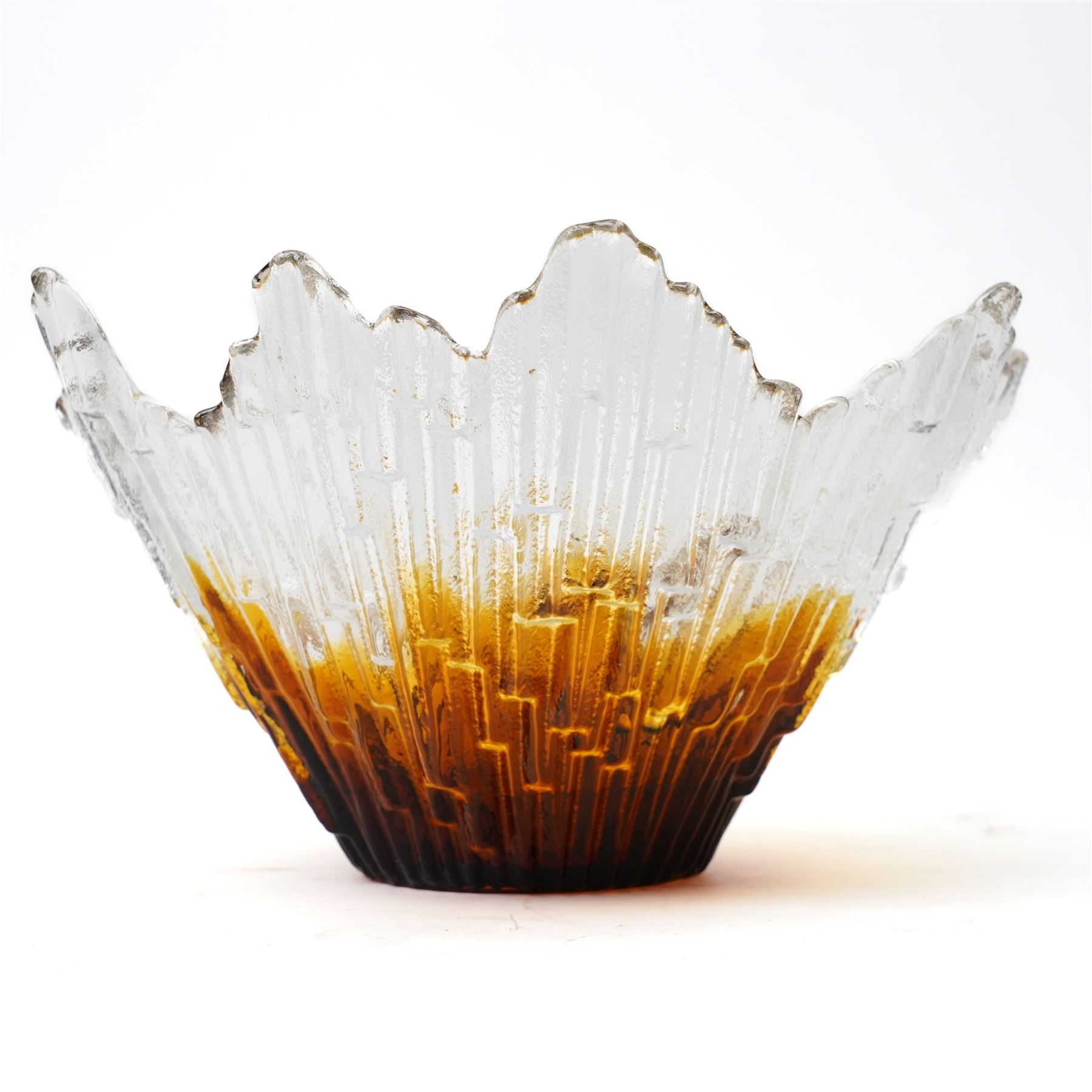 Art glass 'Northern Lights' bowl by Tauno Sarpaneva for Humppila ...