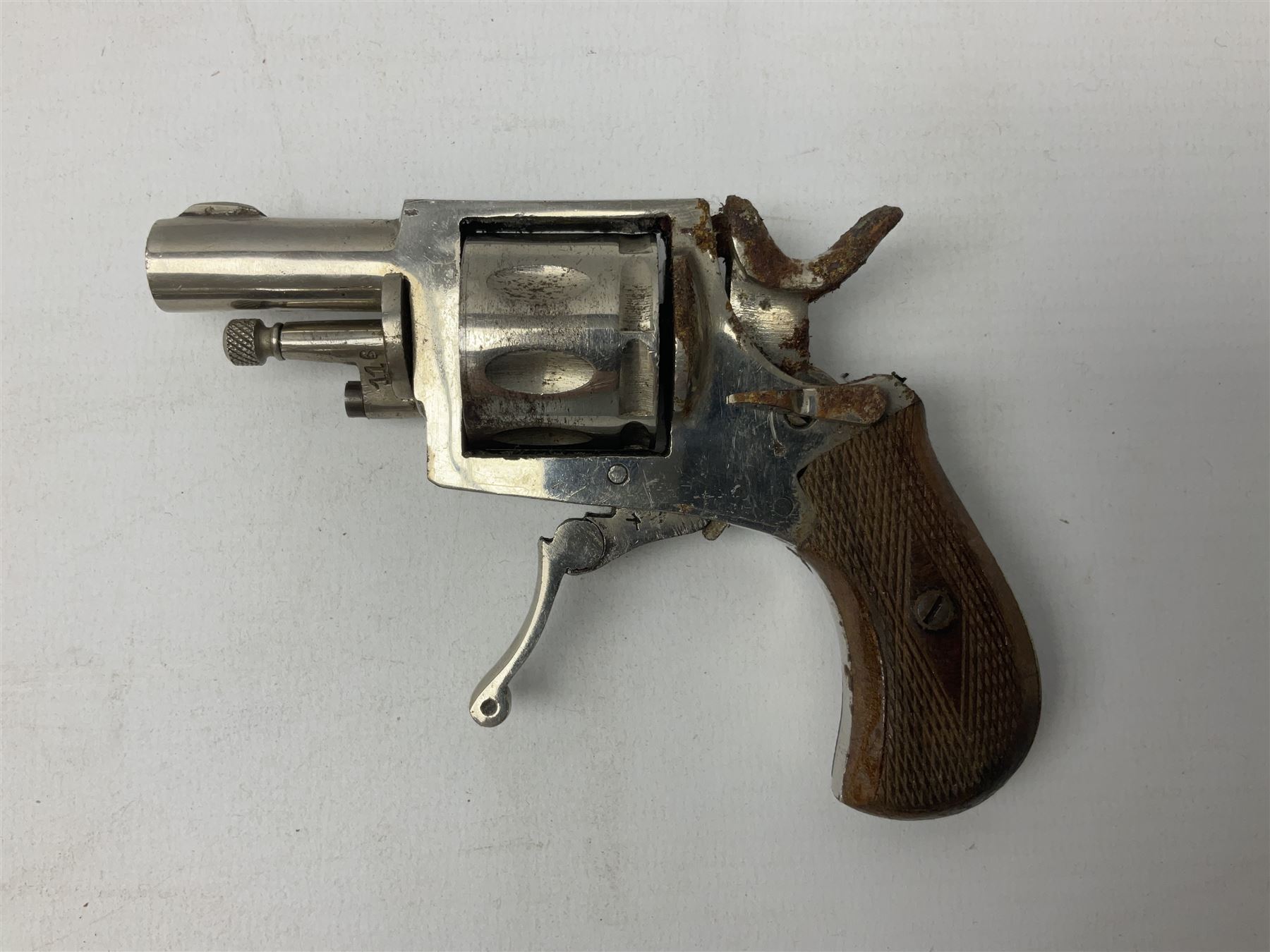 Early 20th Century continental Fritum 8-shot top venting revolver ...