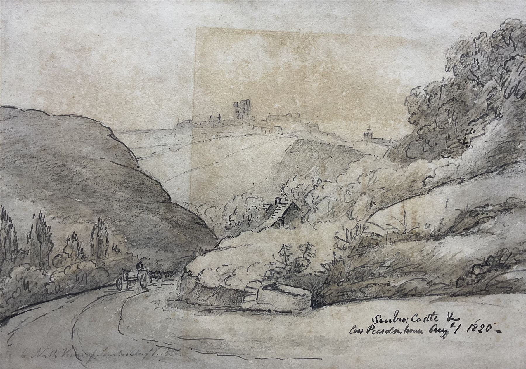 Francis Nicholson (British 1753-1844): 'Scarborough Castle and Low ...