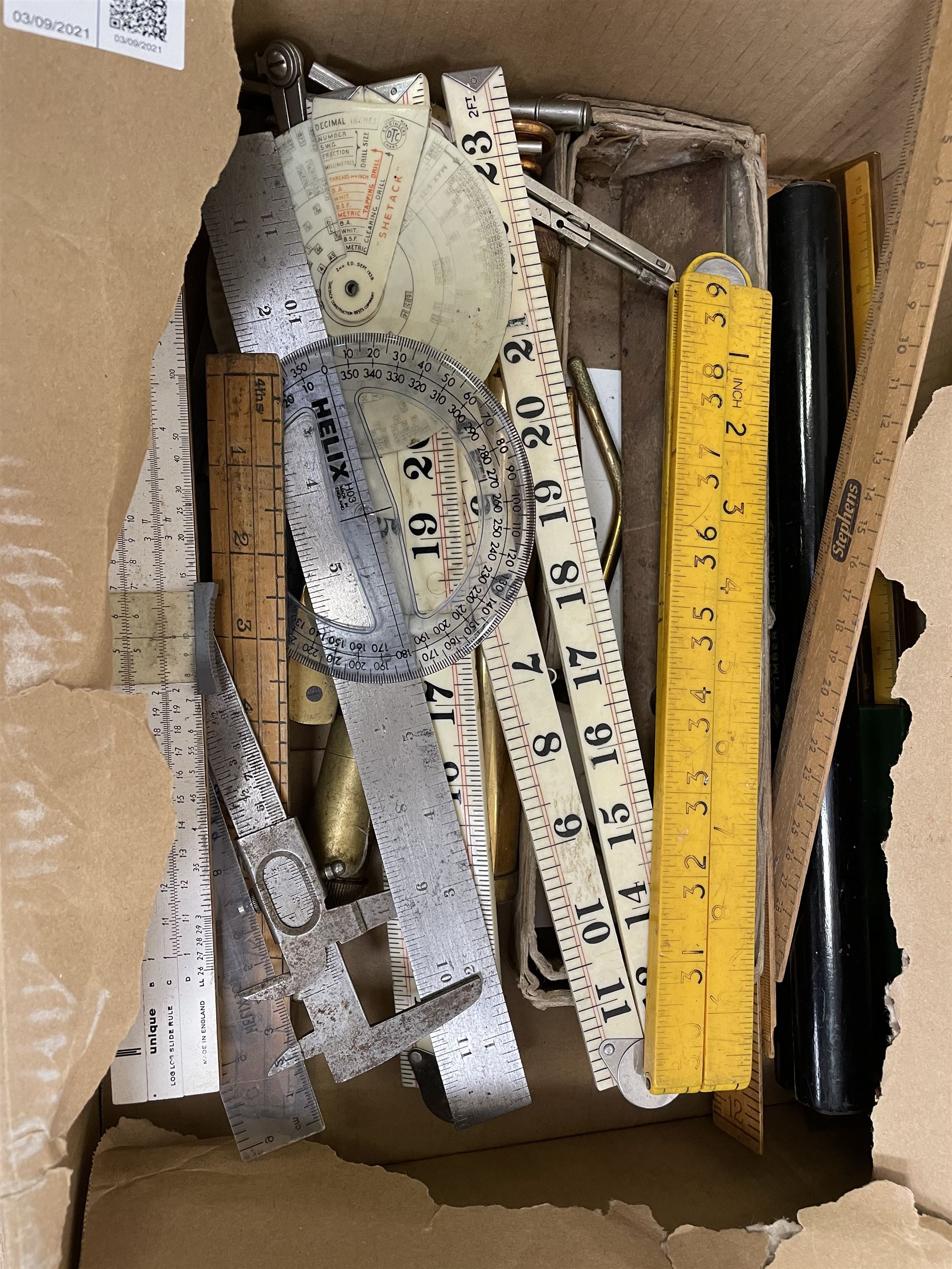 Collection of tools and measures comprising W | Antiques, Collectables ...