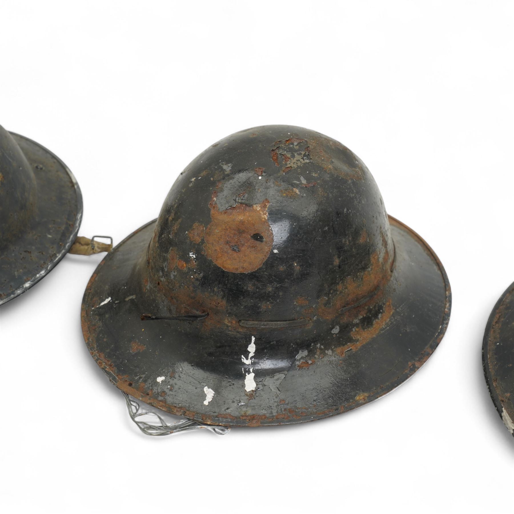World War II Zuckerman Civil Defence helmet and two oth | Militaria ...