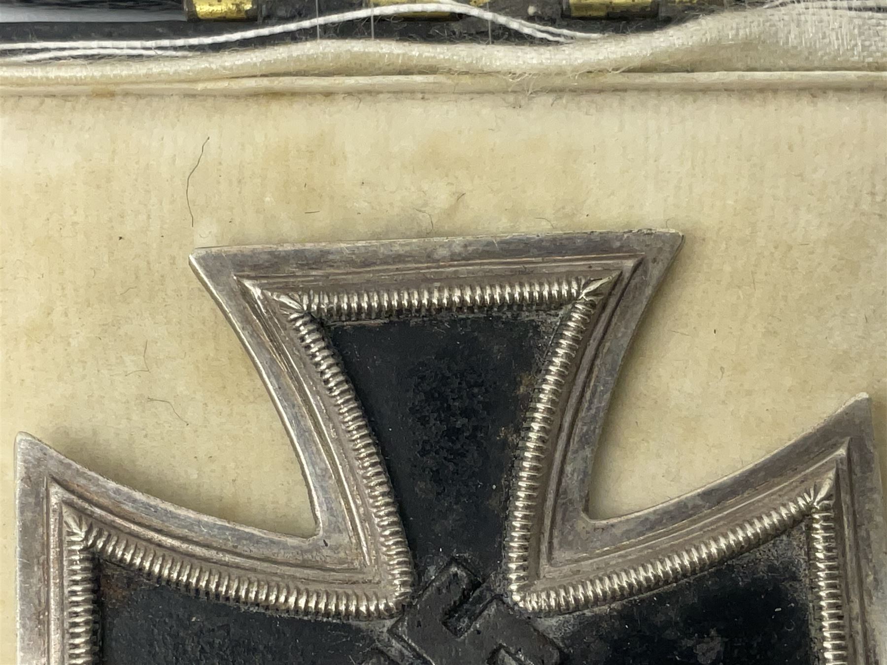 WW2 German Iron Cross with pin, First Class, cased with ribbon ...