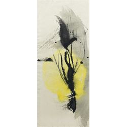 Willy Tirr (German 1915-1991): Abstract in Black and Yellow - Fine ...