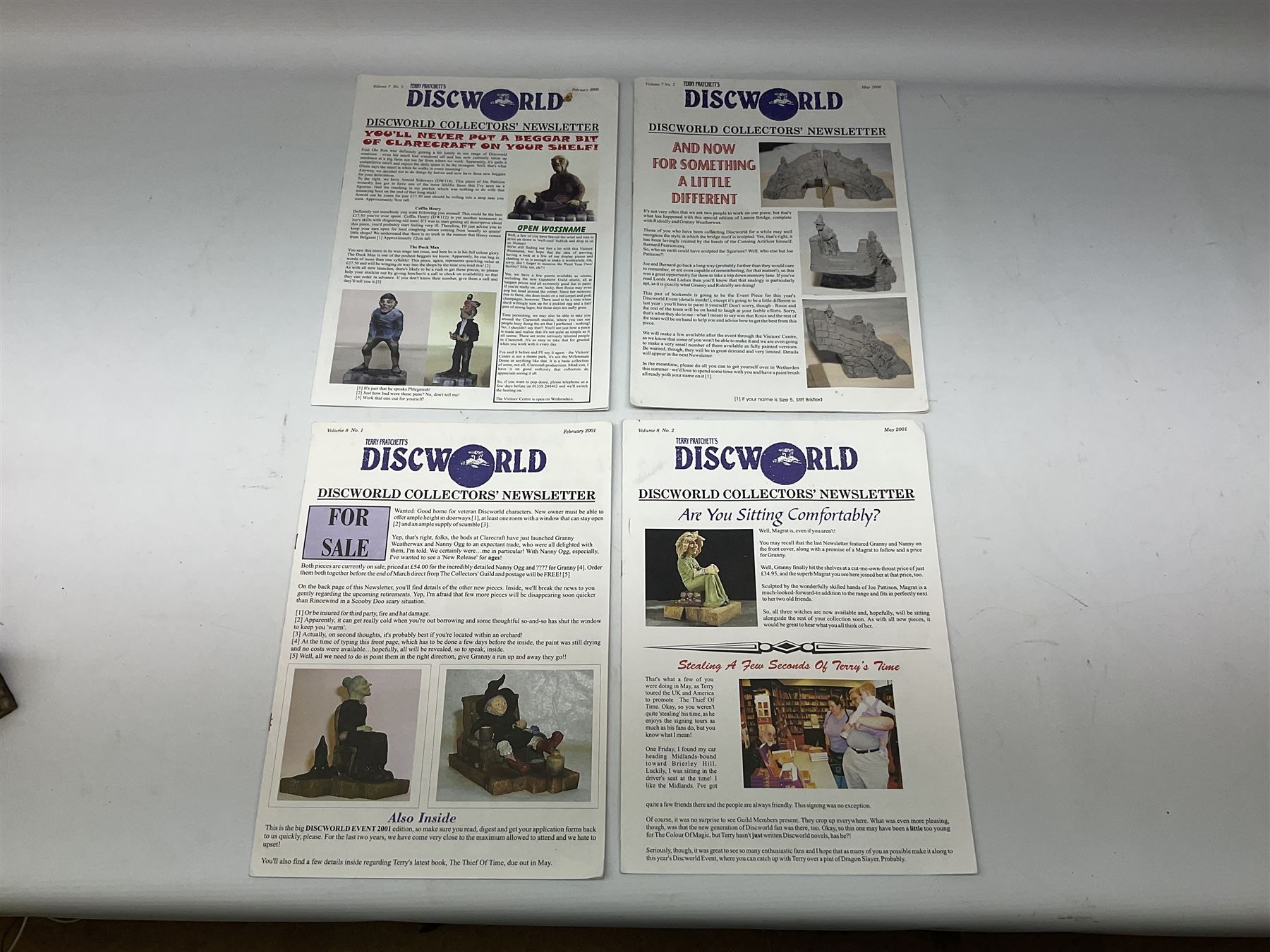 Terry Pratchett Discworld figures, designed by Clarecraft, comprising ...