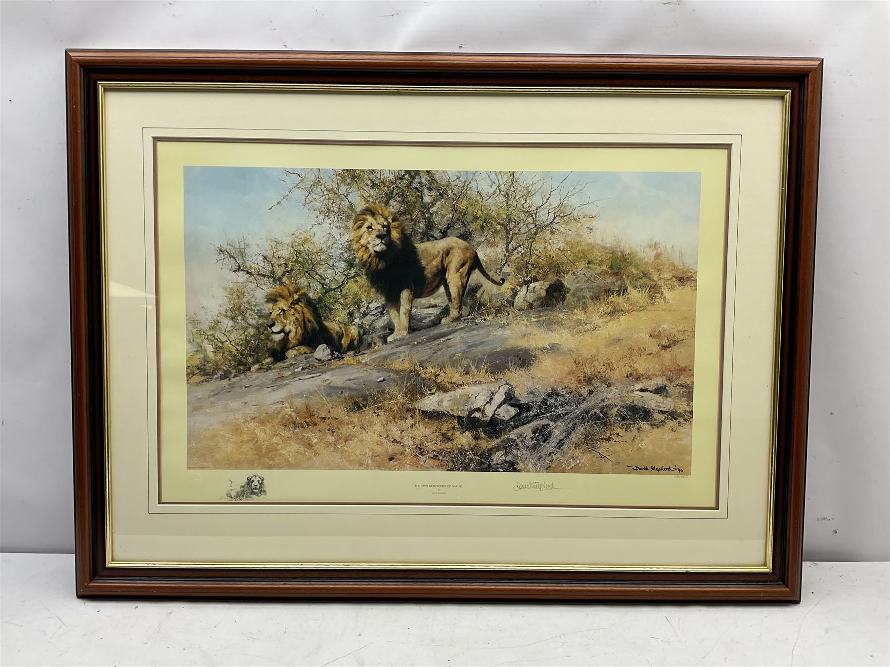 David Shepherd (British 1931-2017): 'The Two Gentlemen of Savuti ...