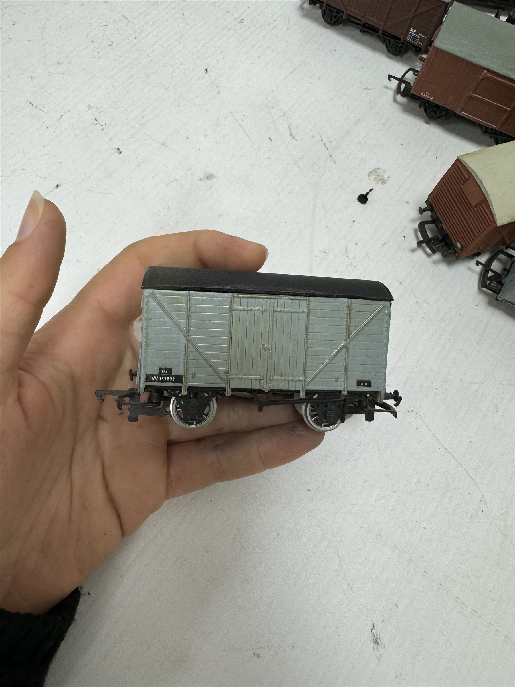 Collection of '00' gauge goods wagons, including Hornby, Dapol, Ratio ...