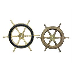 Two wooden ships wheels - 01/03/2024