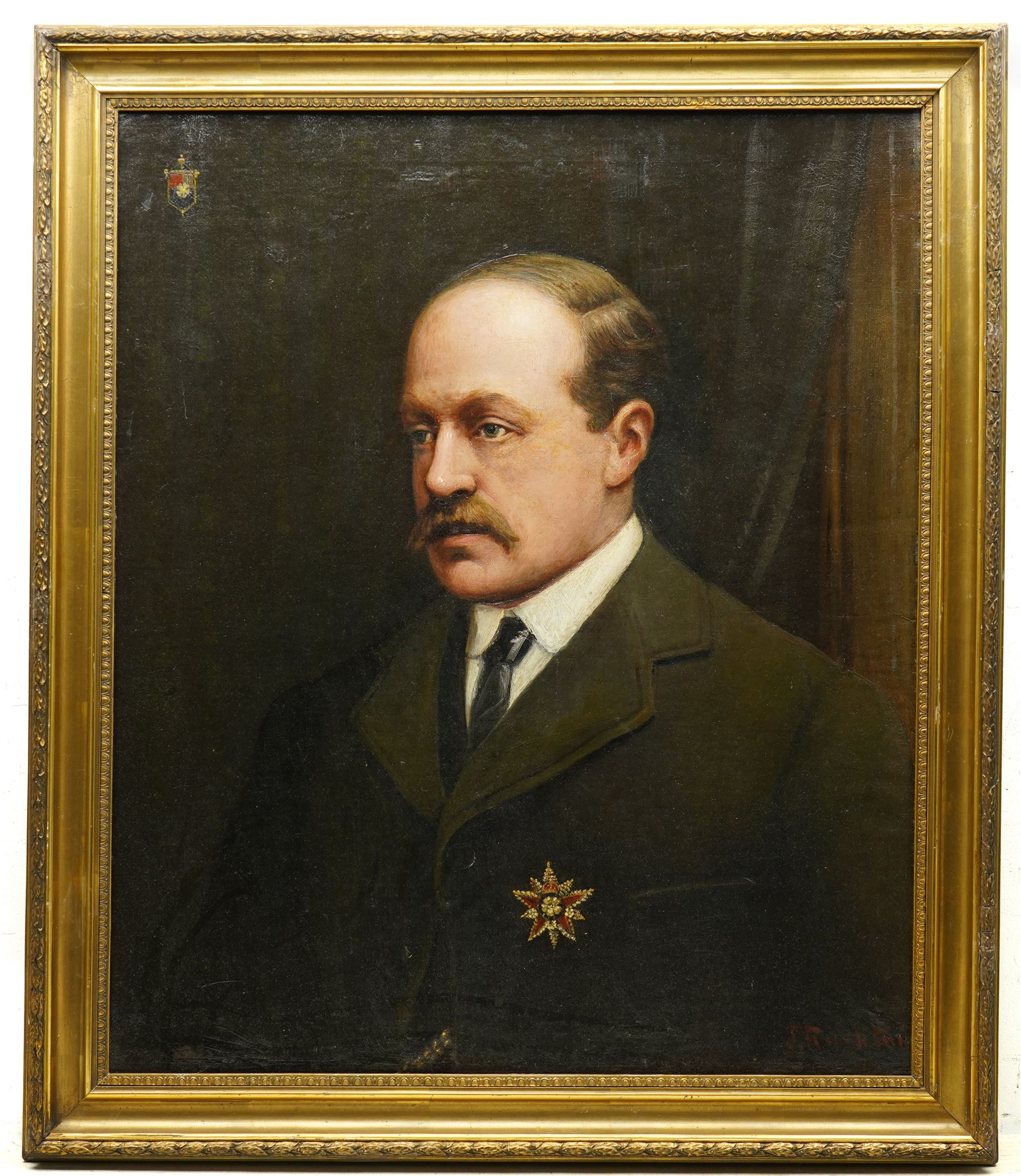 Josiah Rushton ARCA (British 1836-1909): Portrait of a Gentleman ...