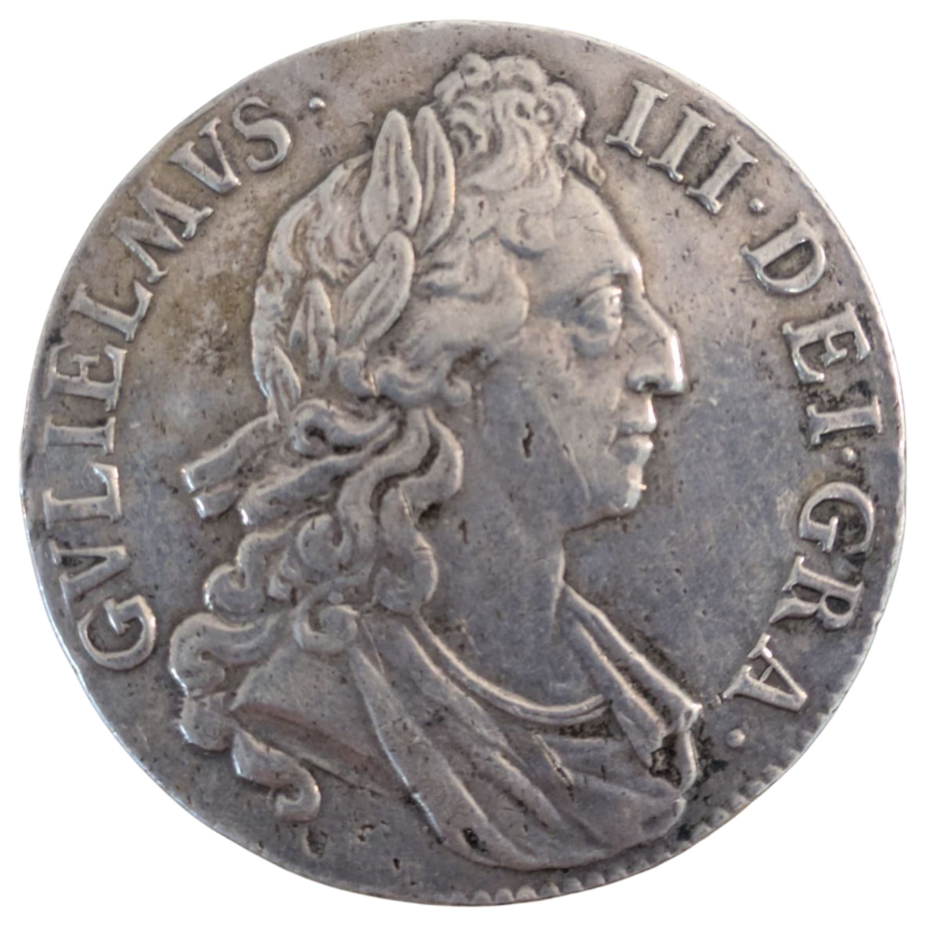 William III 1695 silver crown coin mounted as a brooch - 28/02/2025