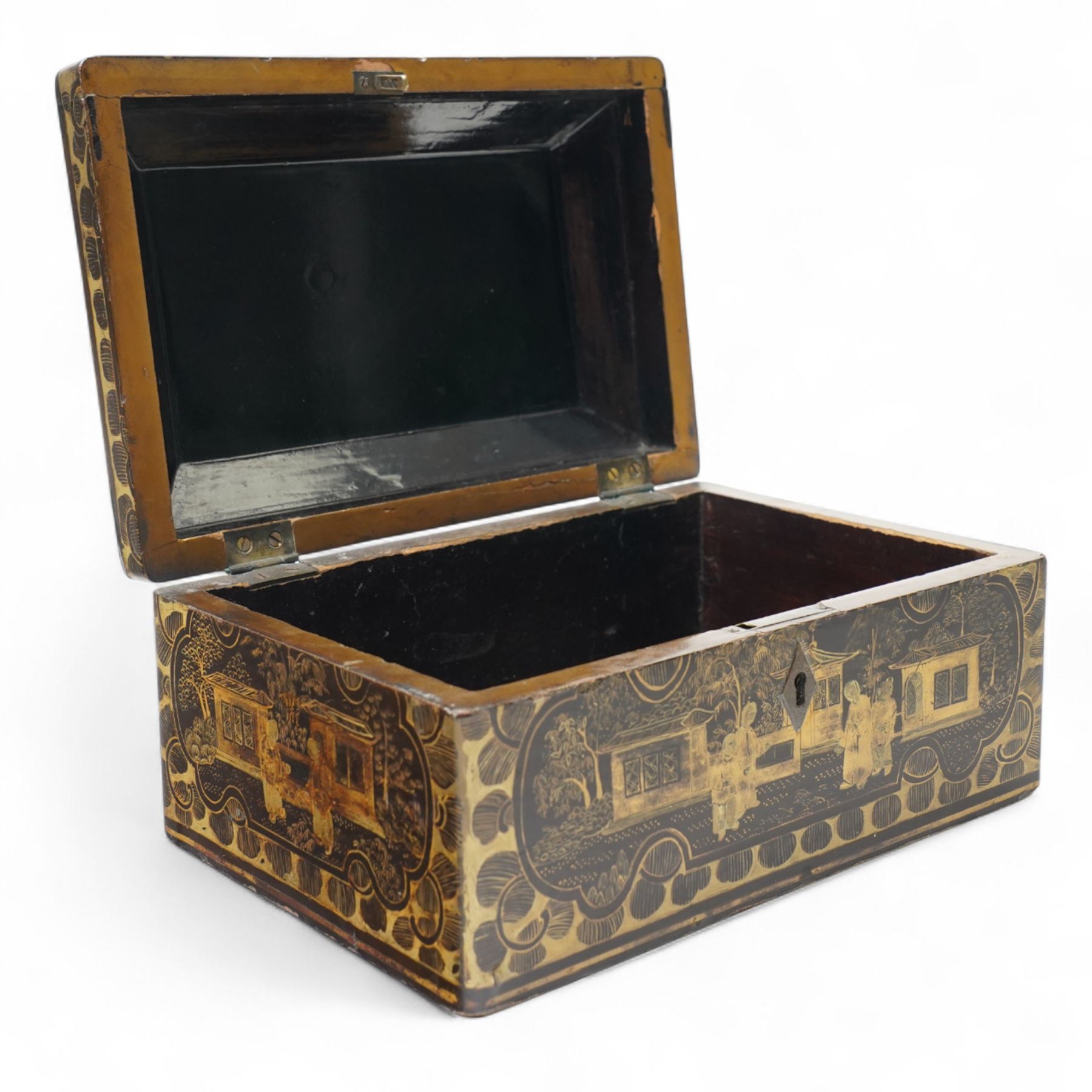 Chinese export mid 19th century lacquered box | Wood, Metal & Other ...
