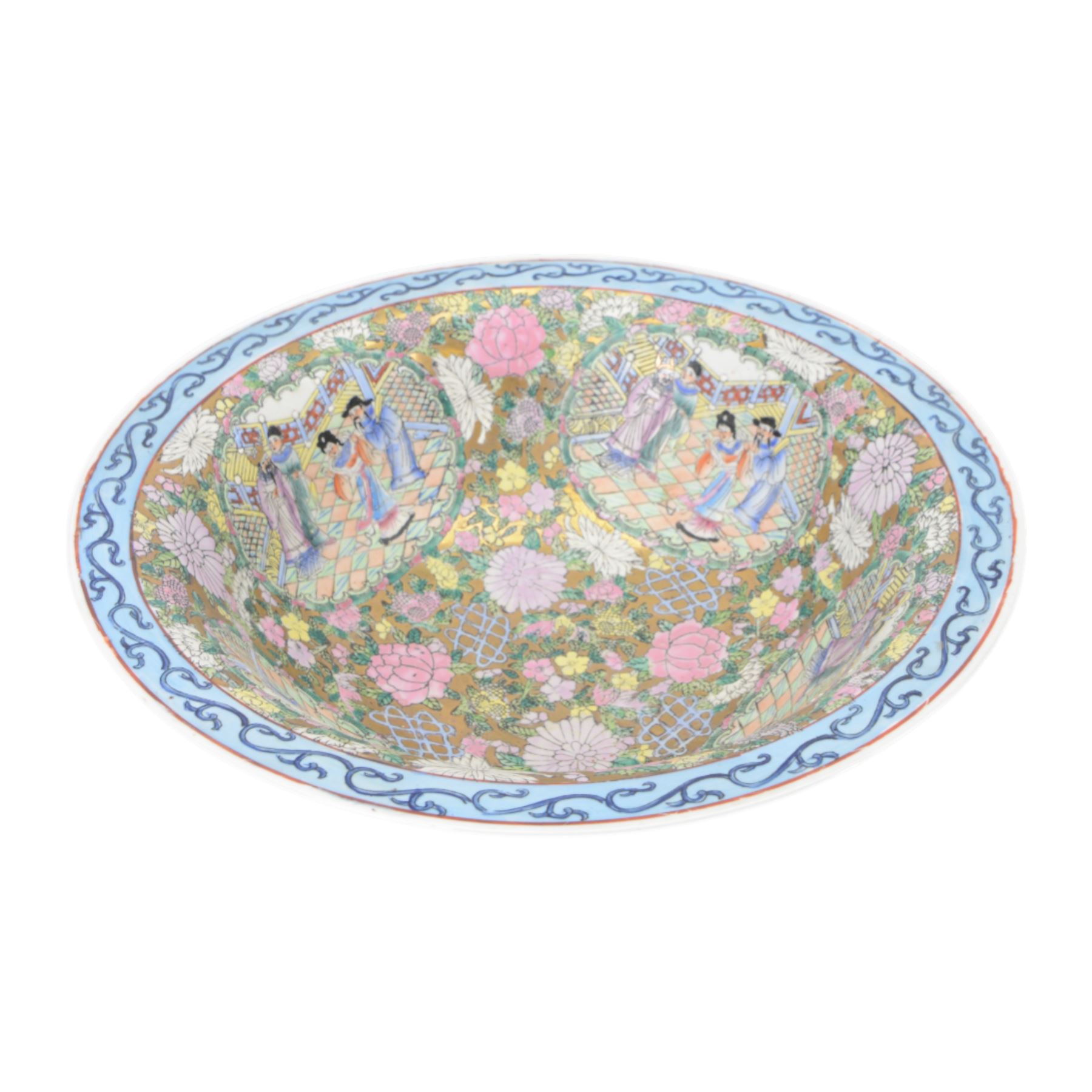 Chinese ceramic table lamp with domed tassel shade | Ceramics | 150340