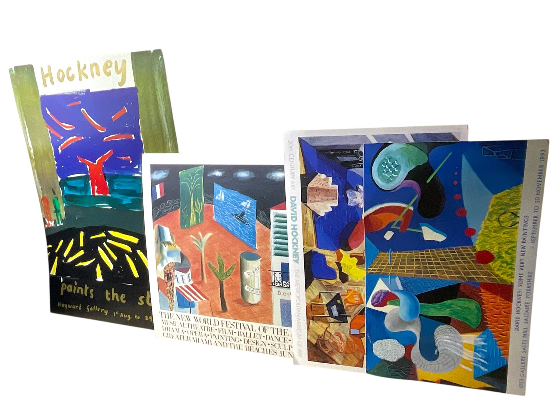 After David Hockney (British 1937-): four large reproduction exhibition ...