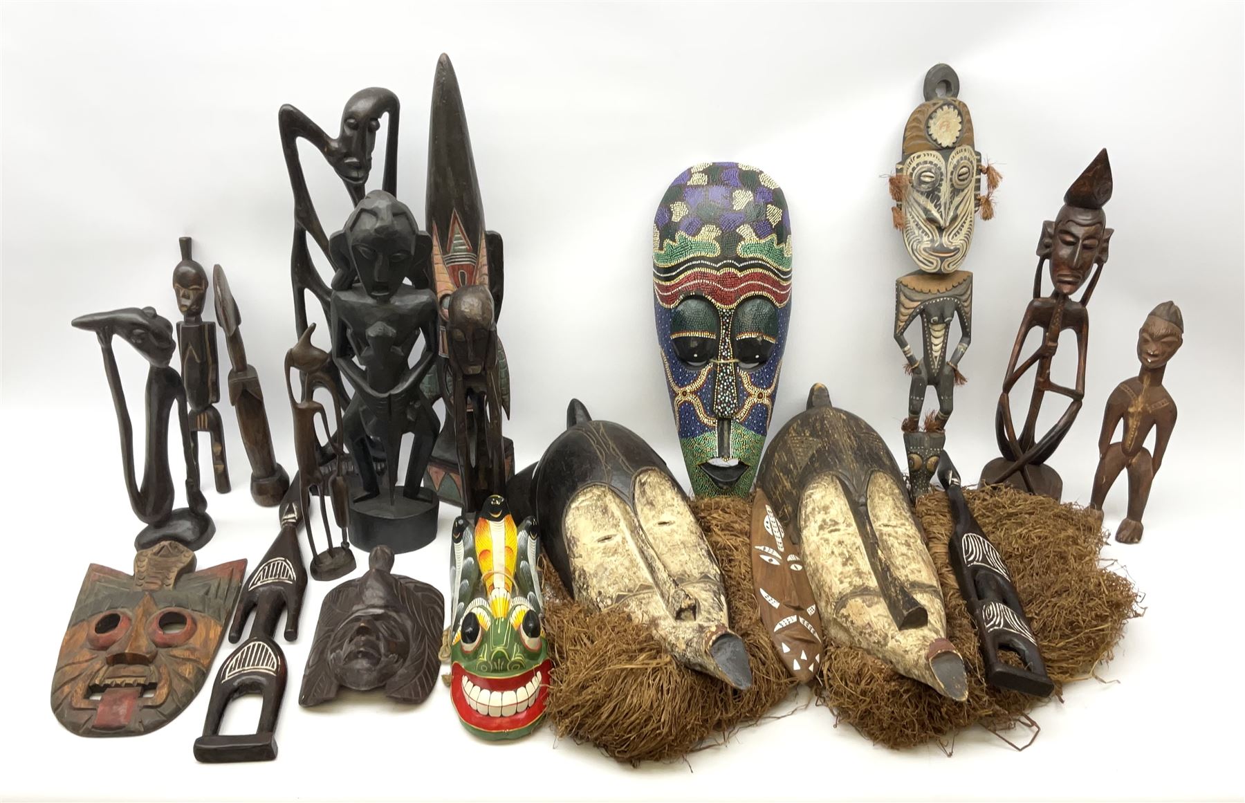 African carved wood figures | Antiques, Collectables, Ceramics & Small ...