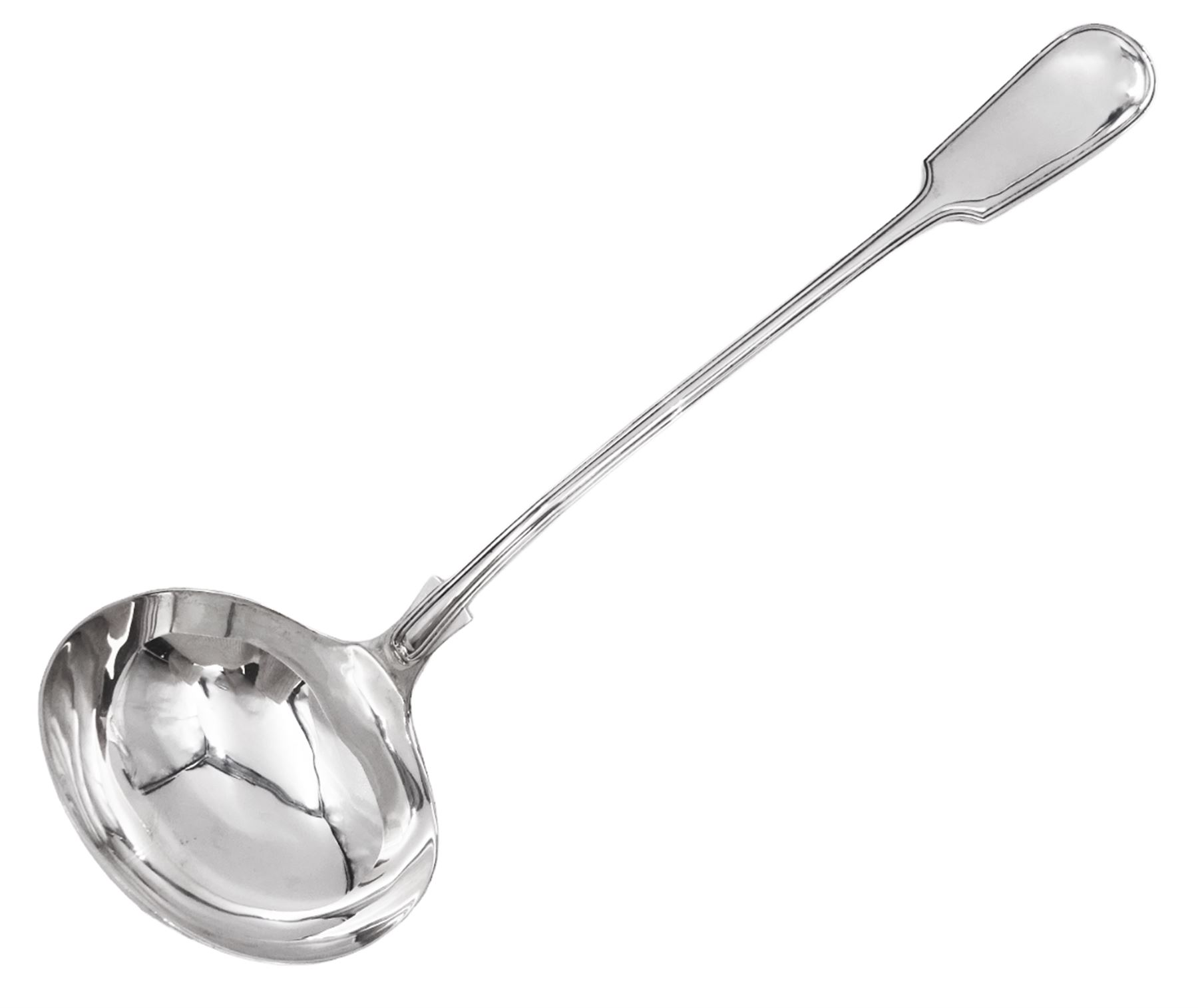 Late Victorian silver Fiddle thread pattern soup ladle | Silver | 65065