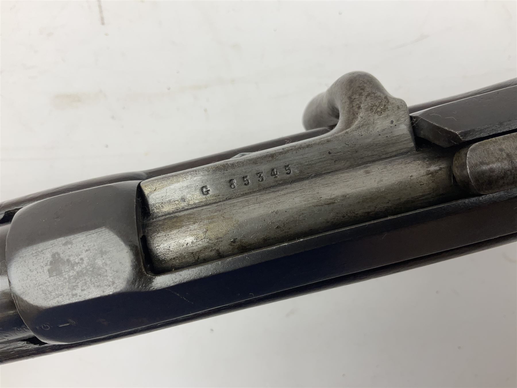 19th century Belgian Gras 12-bore (from 11-bore) bolt-action single ...