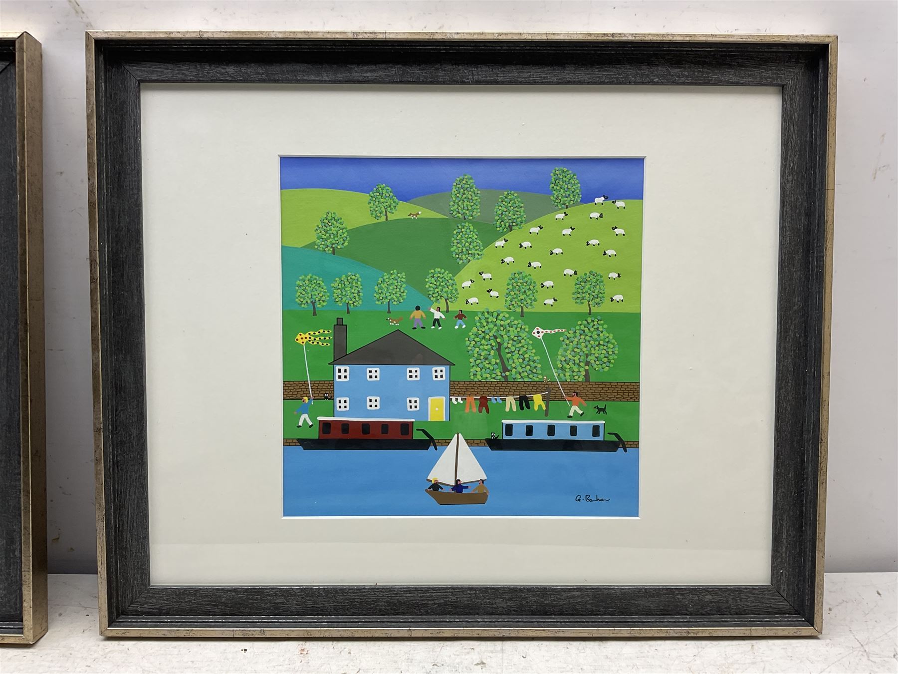 Gordon Barker (British 1960-): Sailing Past Canal B - Affordable Art