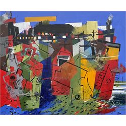 Kane Cunningham (British 1961-): 'Scarborough Harbour - - 19/10/2024