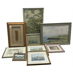 Rita Heliwell pair of watercolours and other original works to include ...
