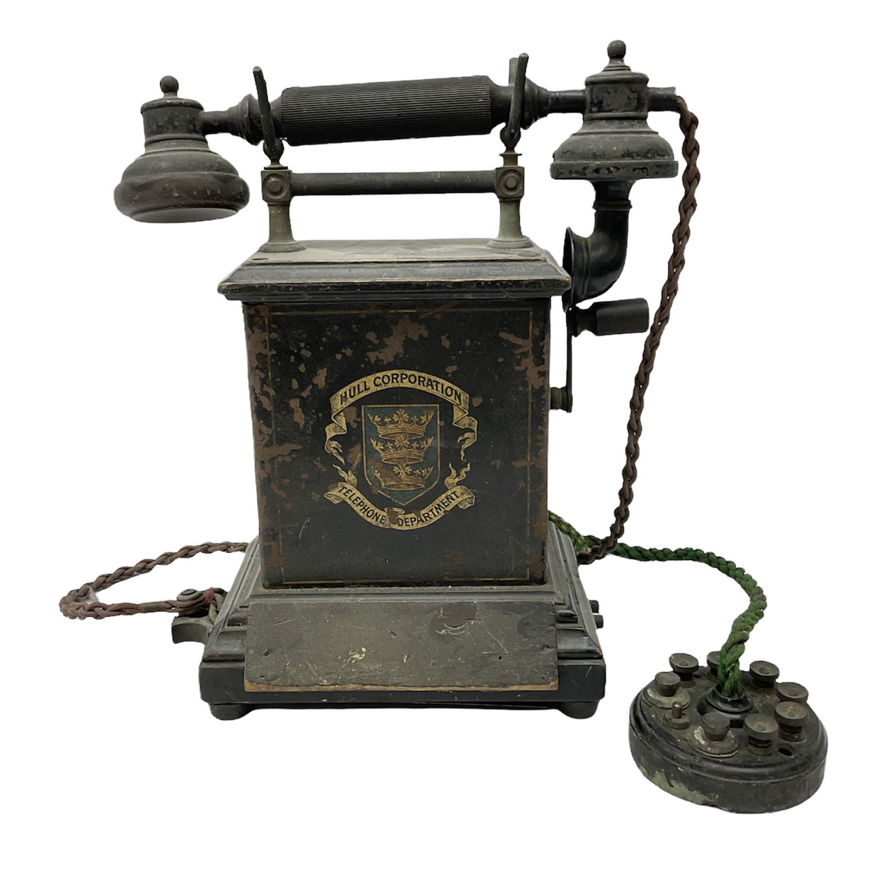 Early 20th century Danish desk telephone inscribed The Ericsson Bell ...