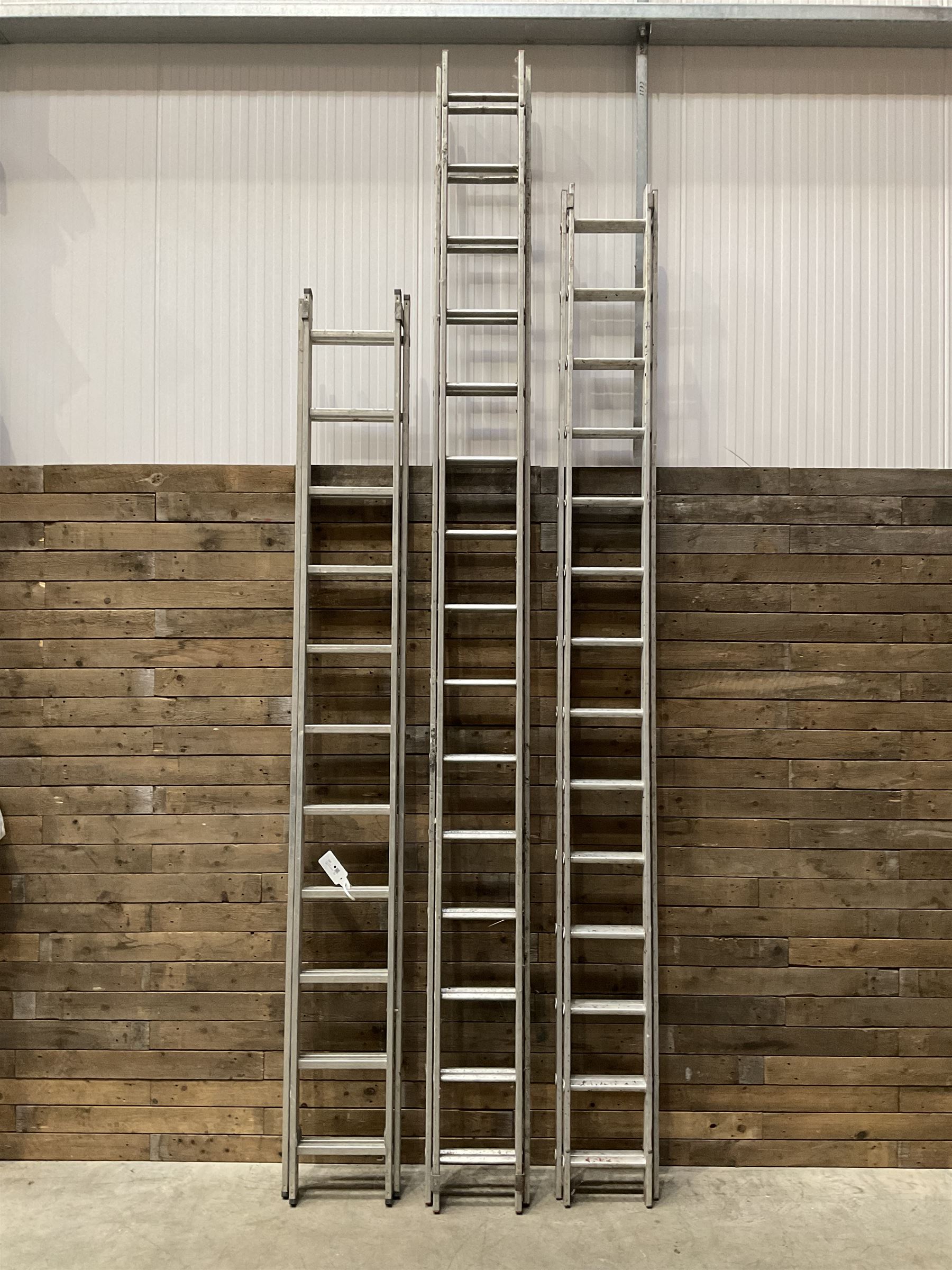 Three sets of extending aluminium ladders (3) | Woodwork, Workshop ...
