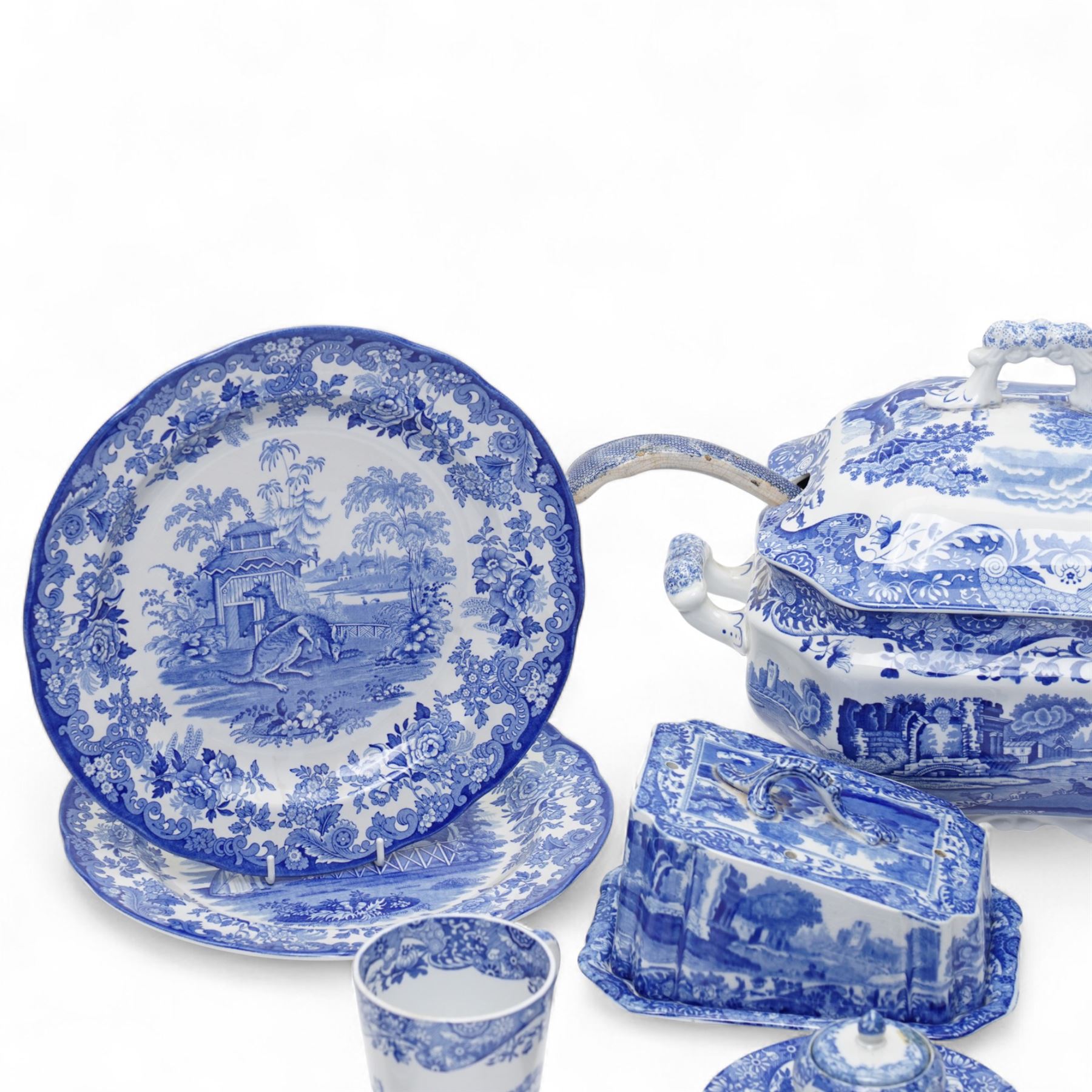 Collection of Spode Italian blue and white tea and dinner wares ...