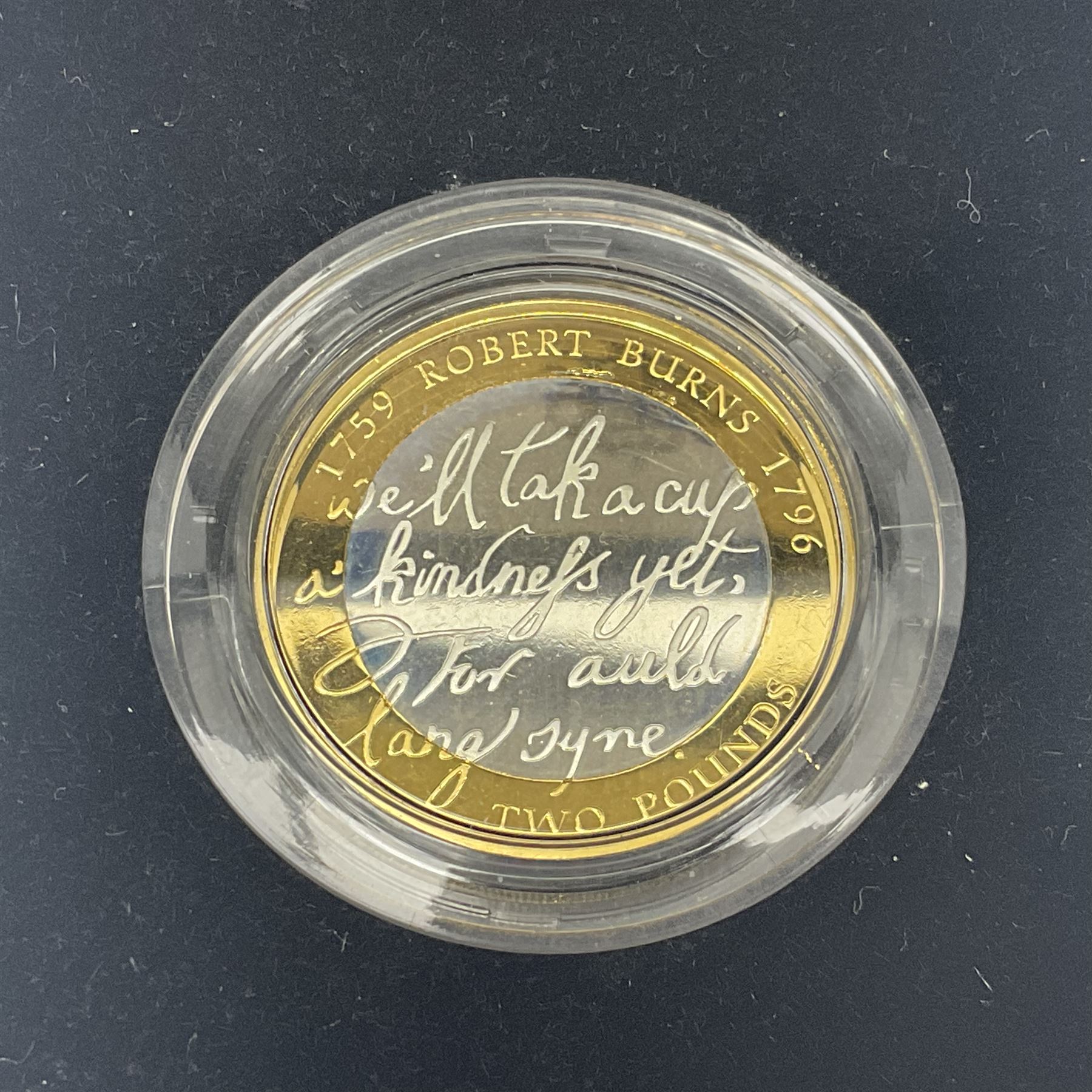 The Royal Mint United Kingdom 2009 'Robert Burns' silver proof piedfort ...
