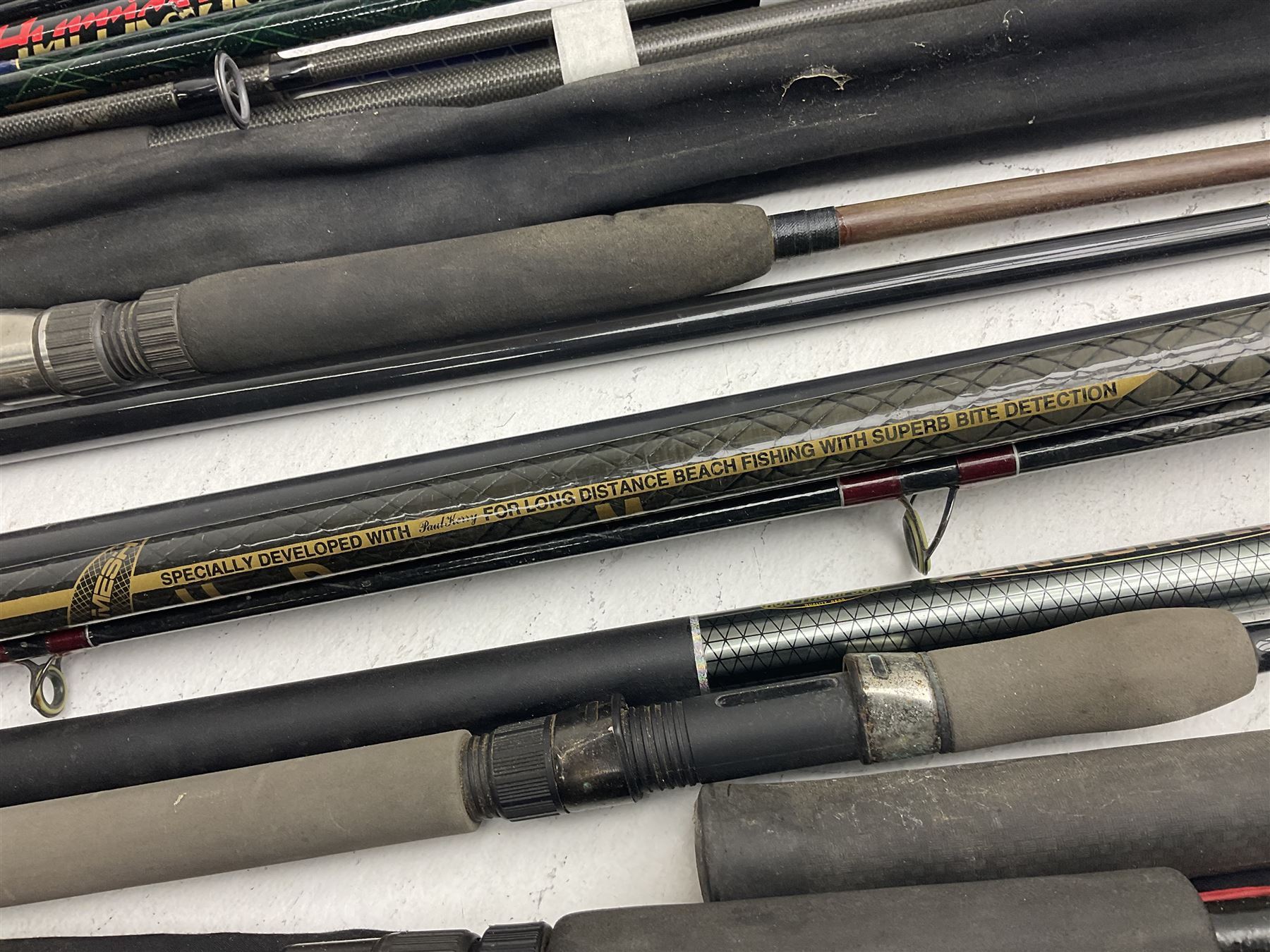 Quantity of fishing rods, poles and nets to include Shimano Beast ...
