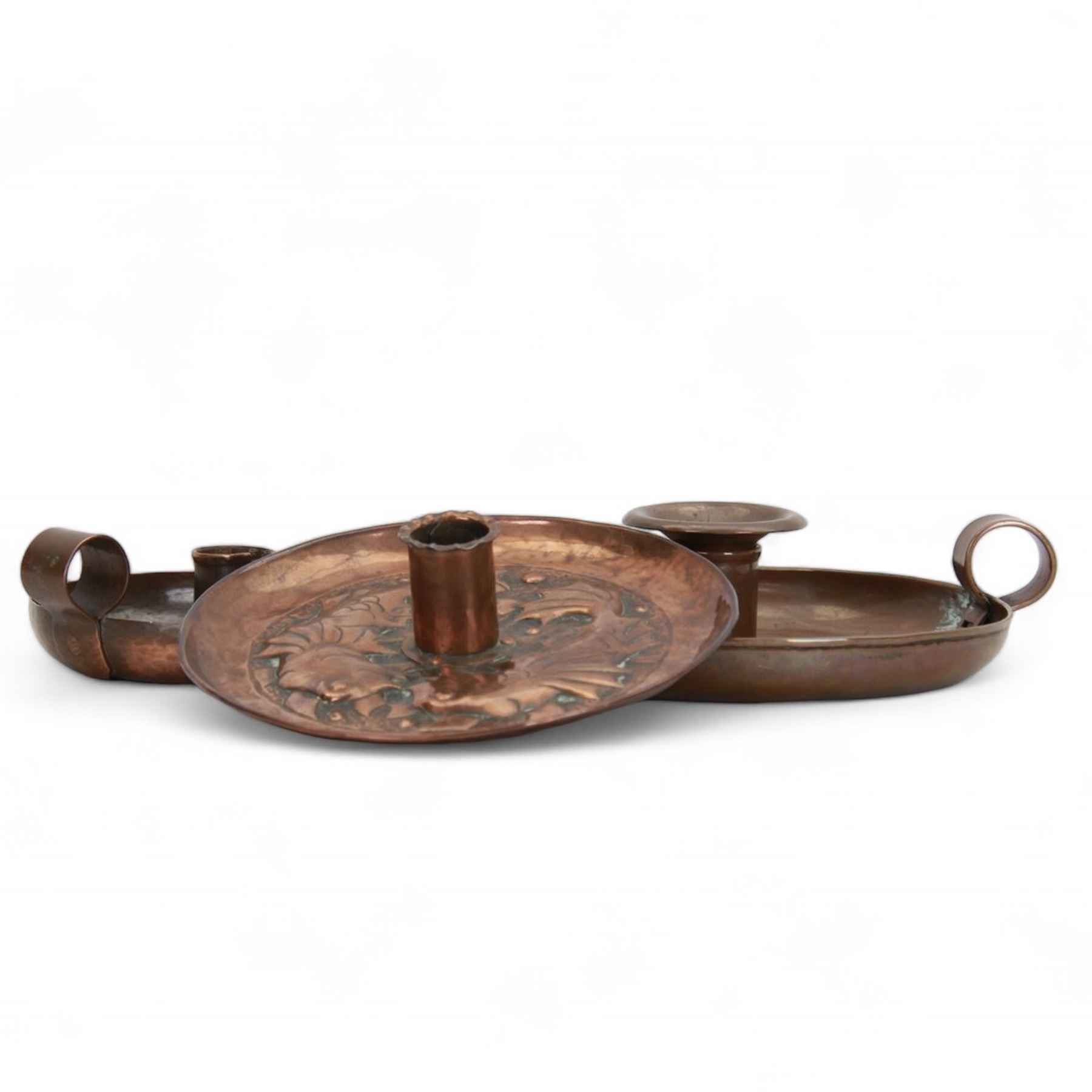 Keswick School of Industrial Arts chambersticks/candlestick with ...