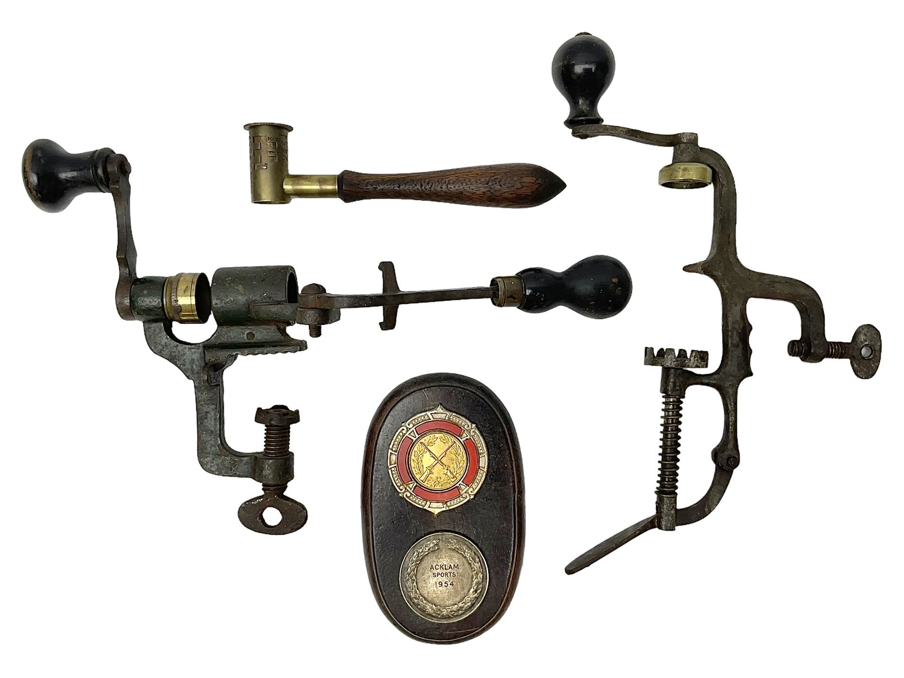 Two cartridge making roll turn over tools; brass shot/p | Sporting Guns ...
