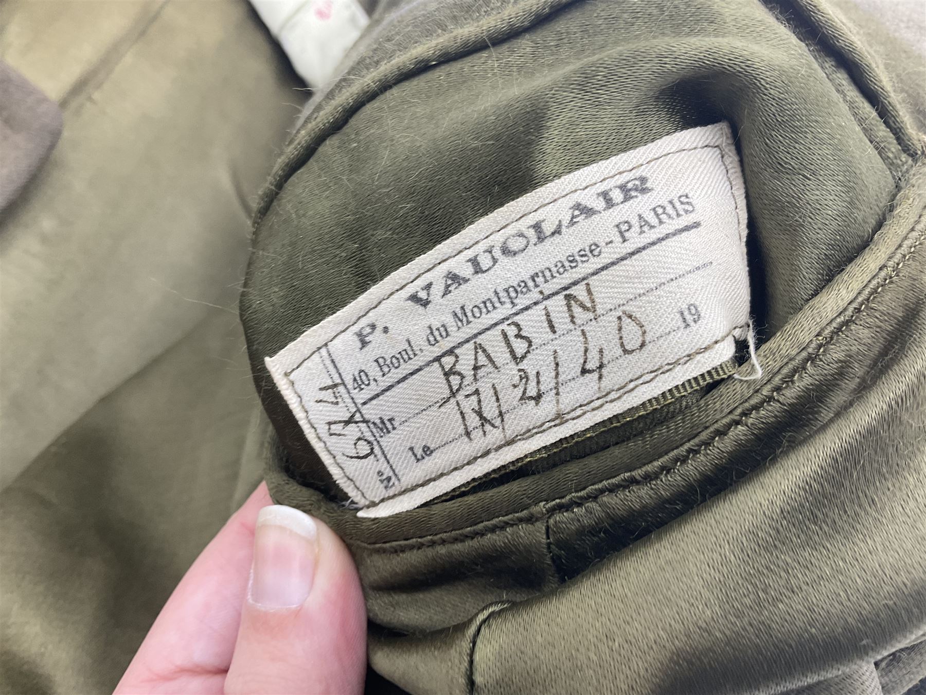 WW2 French Artillery Officer's greatcoat; bears label 'P | Militaria ...