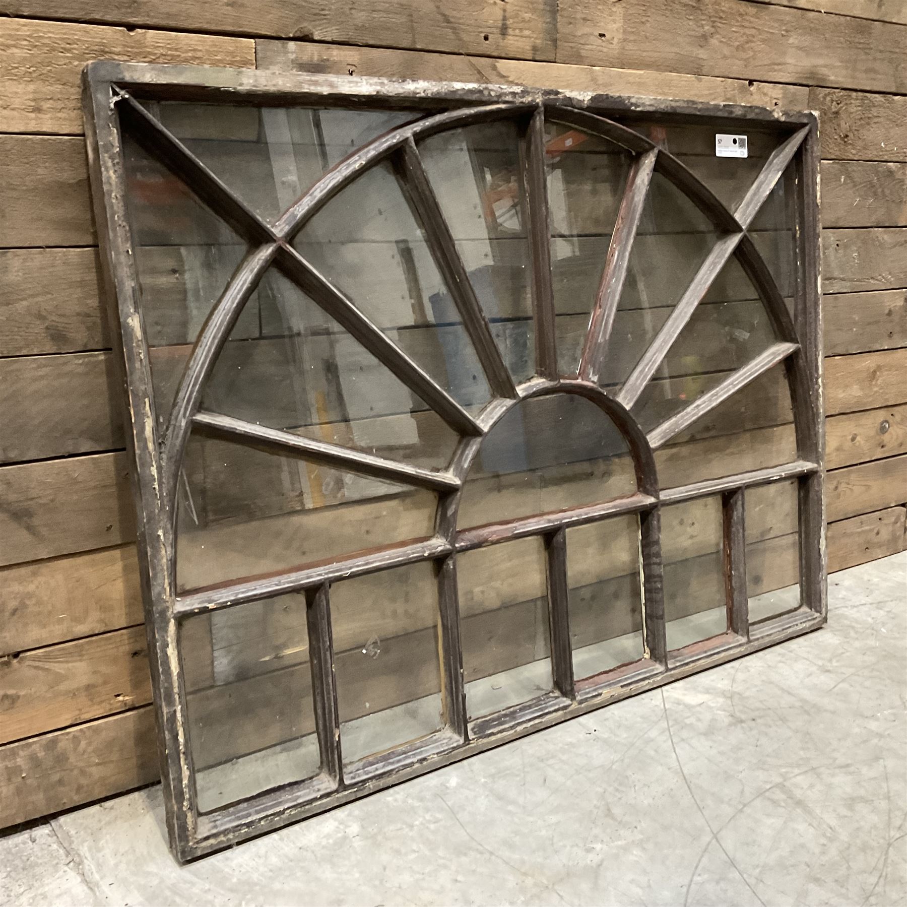 Regency period sunburst astragal glazed window in stain | Architectural ...