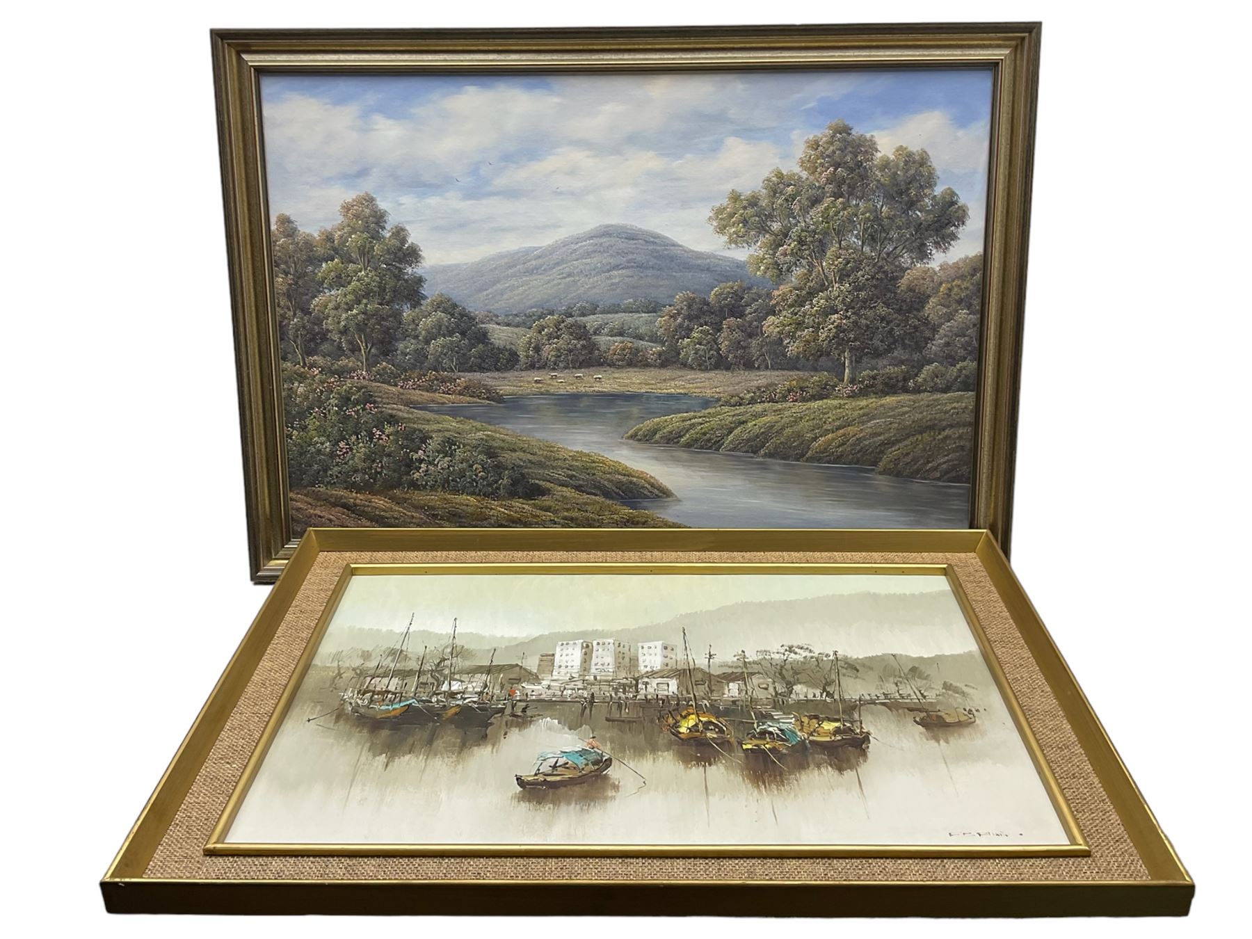 Chinese School (20th century): Junk Boats | Paintings, Drawings ...