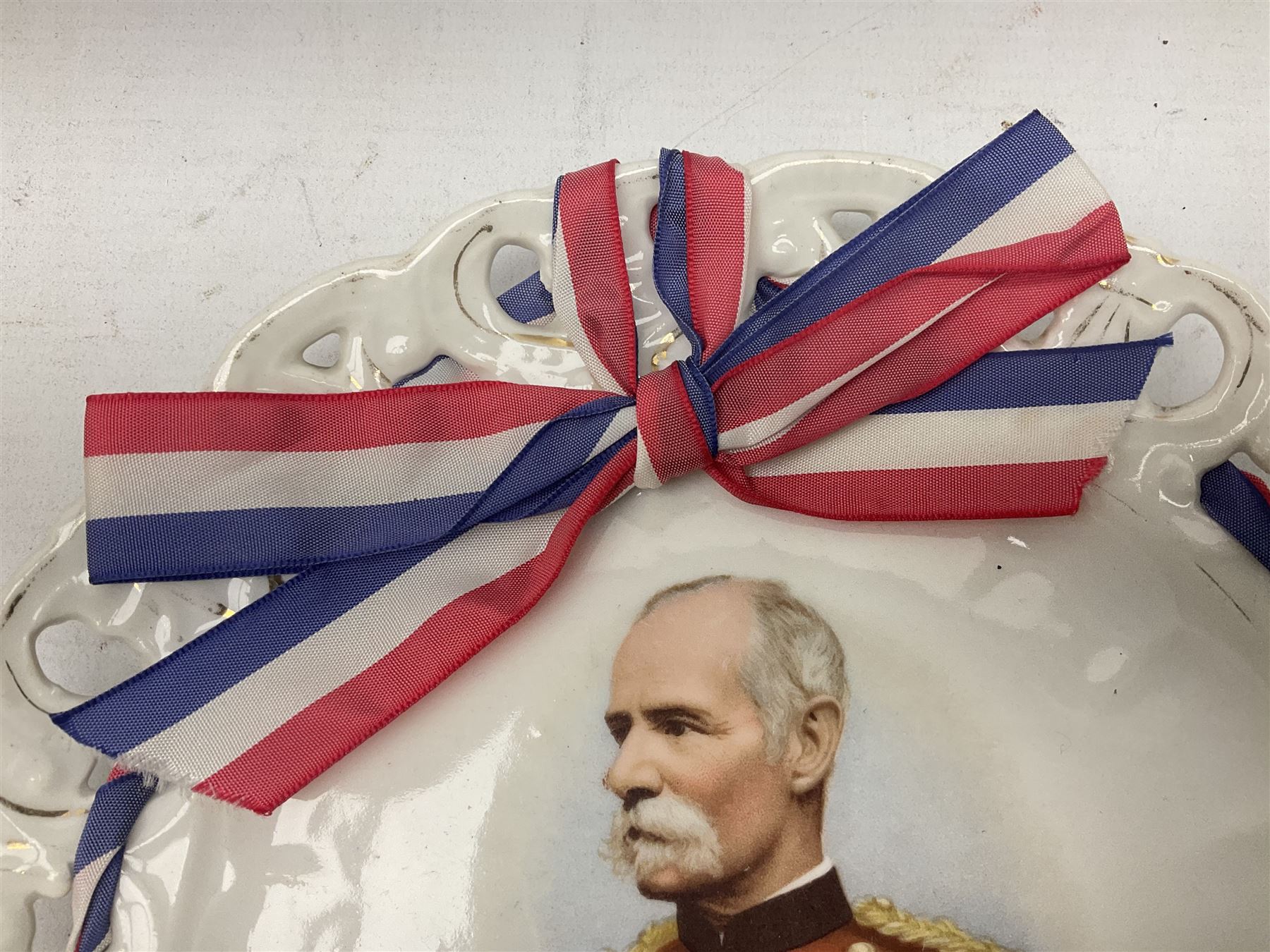 Victorian oblong wall plaque decorated with a head and shoulder ...