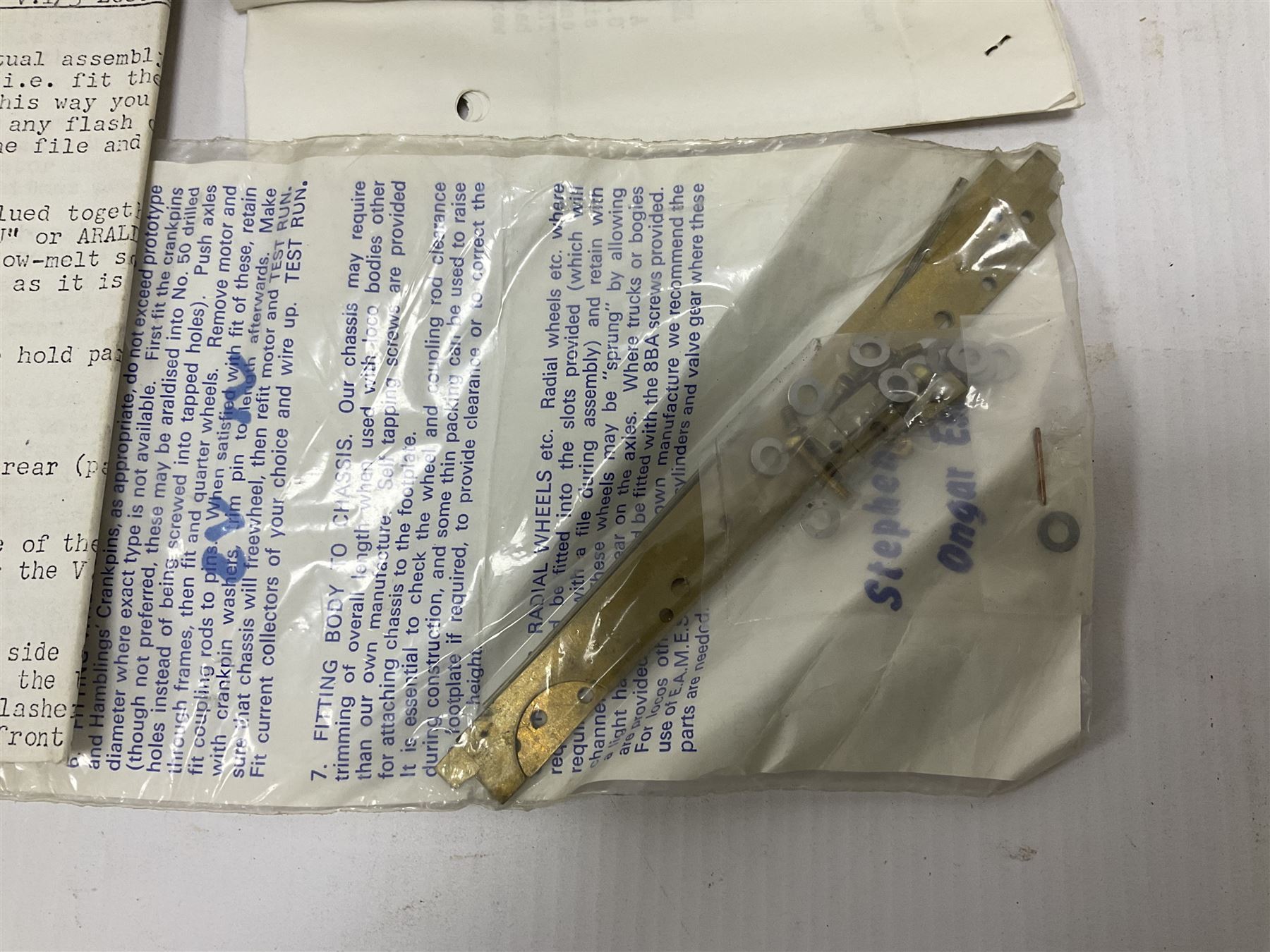 McGowan Models ‘00’ gauge - two metal construction kits comprising D49 ...