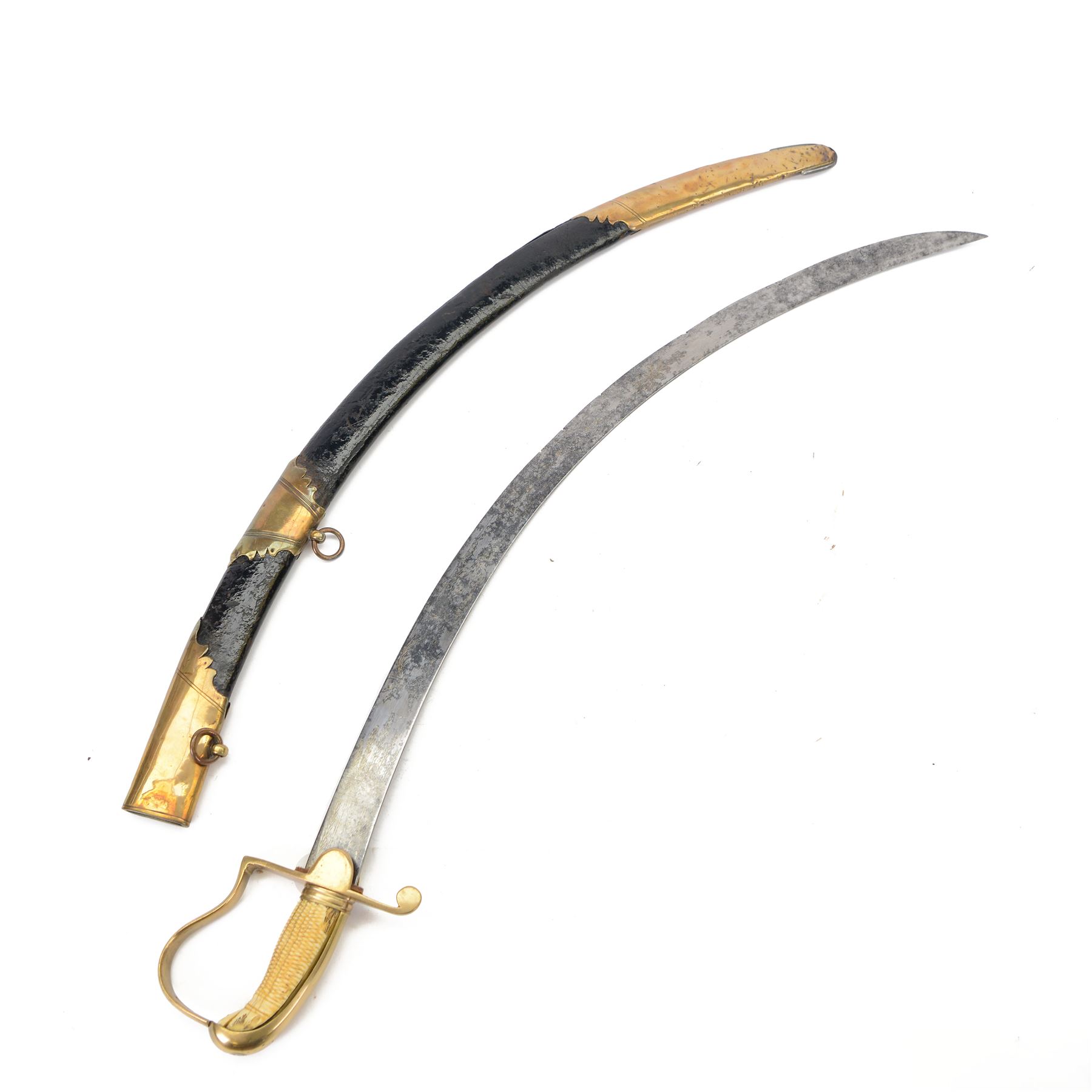George III British Grenadier Officer's private purchase scimitar ...