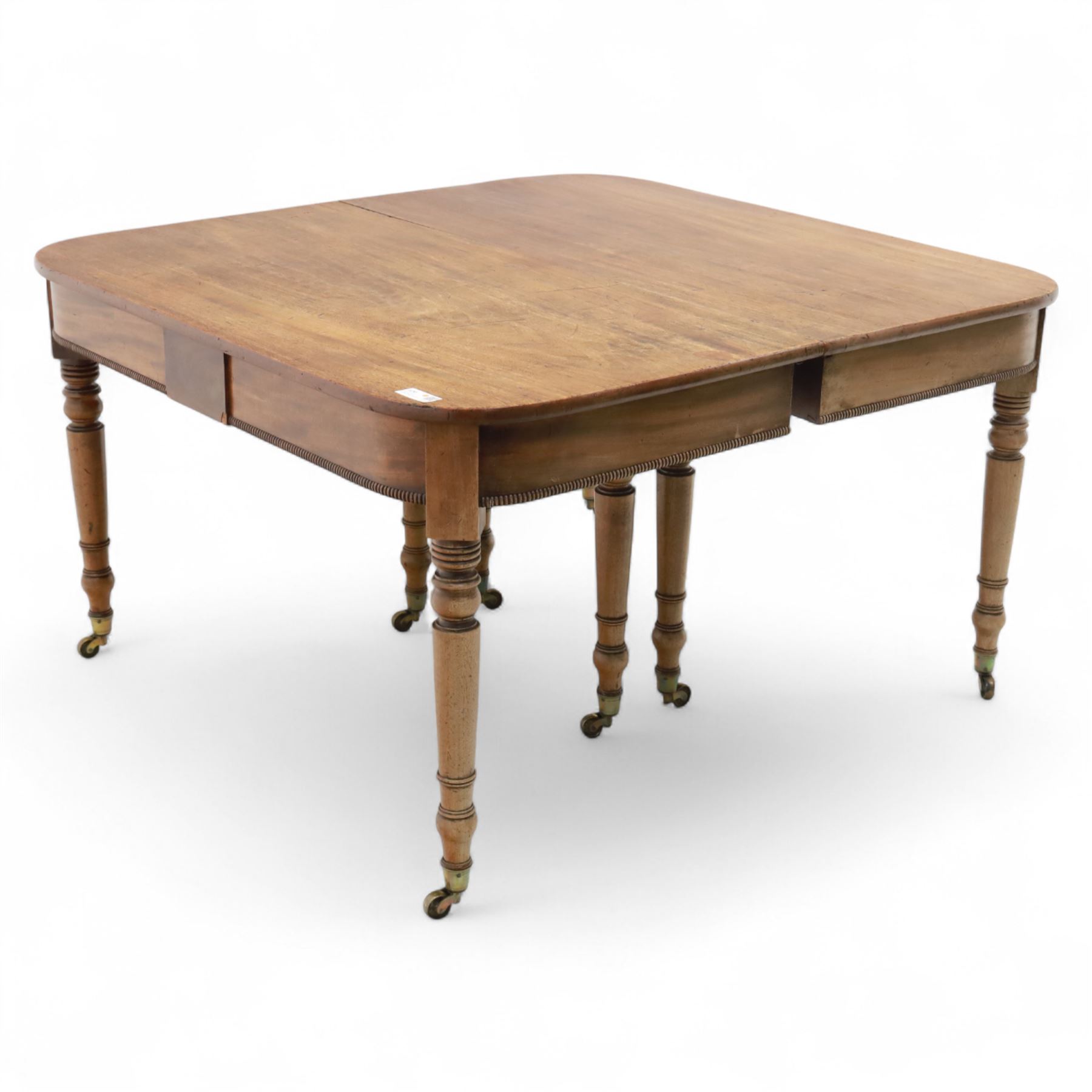 Mid 19th century Georgian style mahogany D-end dining table | Antique & Revival Furniture | 153377