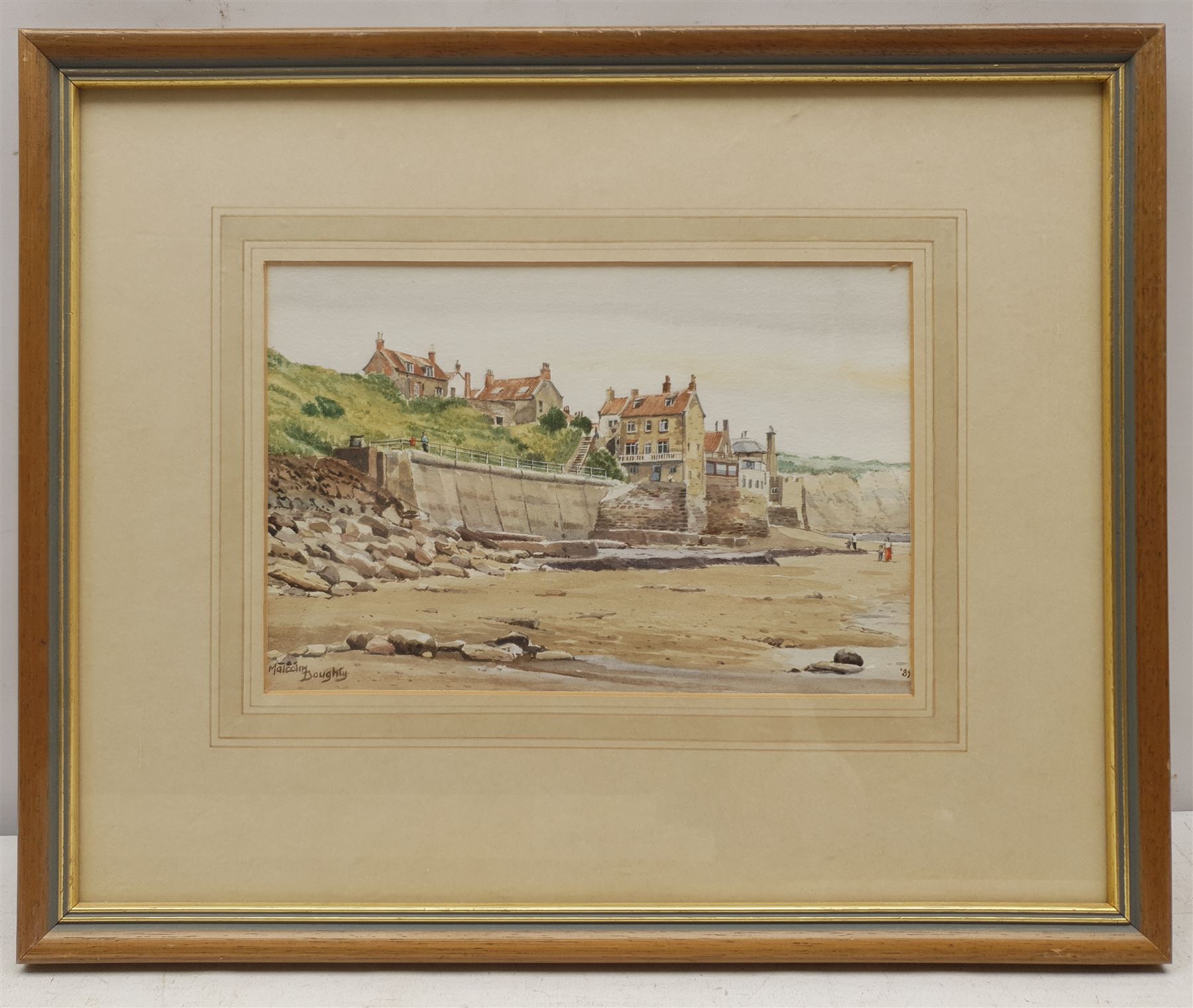 Malcolm Doughty (British Contemporary): View of Robin Hoods Bay from ...