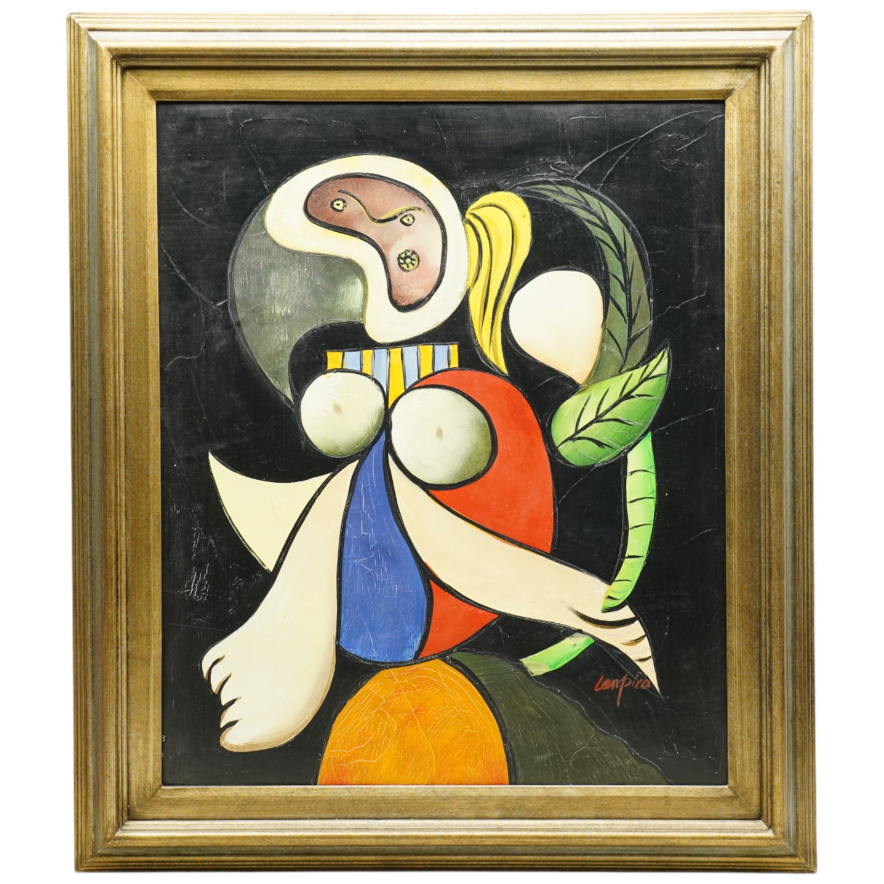 After Pablo Picasso (Spanish 1881-1973): Abstract Figural Composition ...