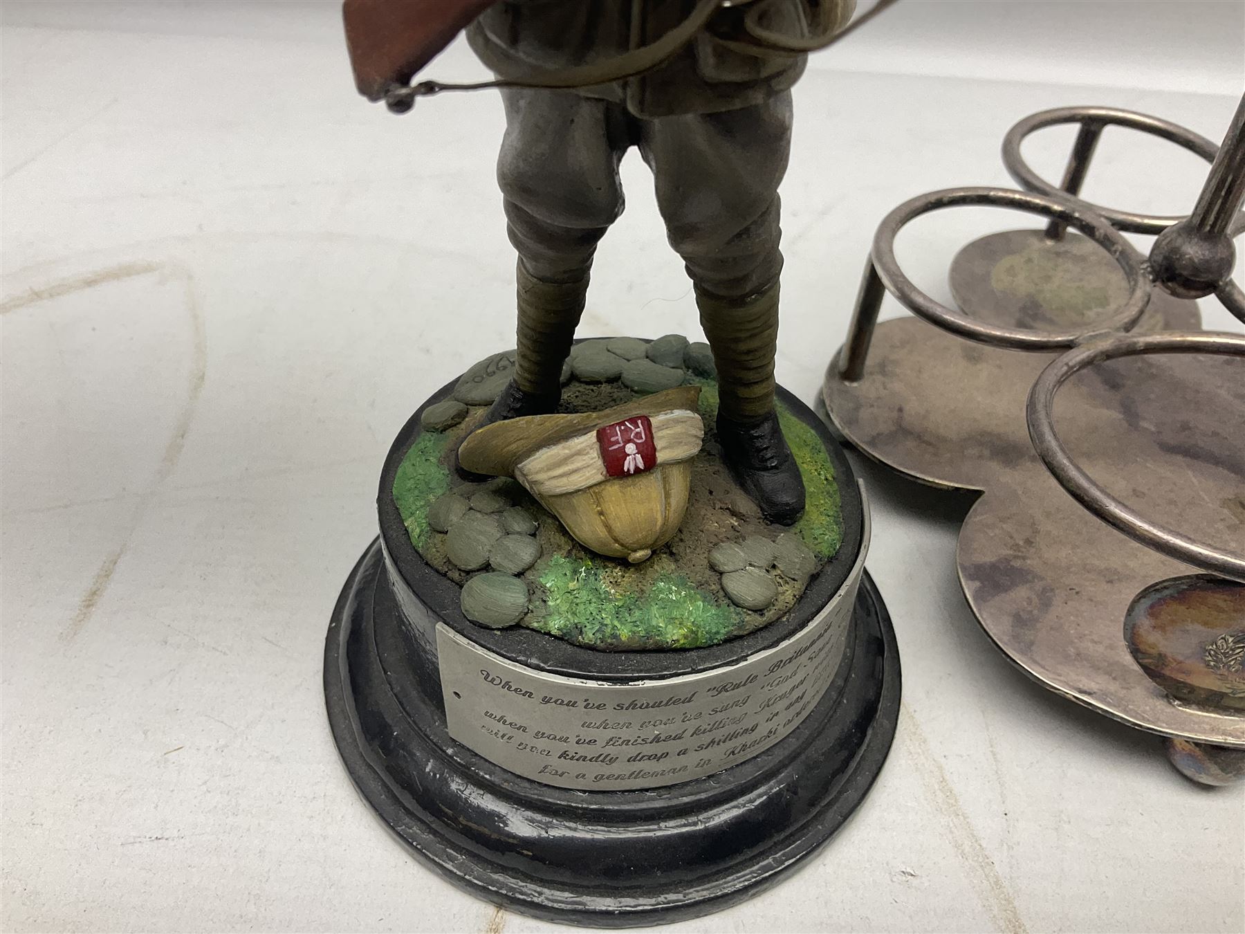 Walker & Hall silver plated RAF mess cruet frame H16 | Militaria | 64794