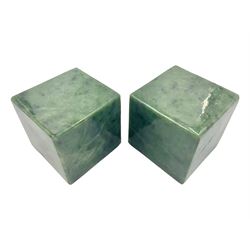 Pair of cube jade mineral specimens - 15/12/2023