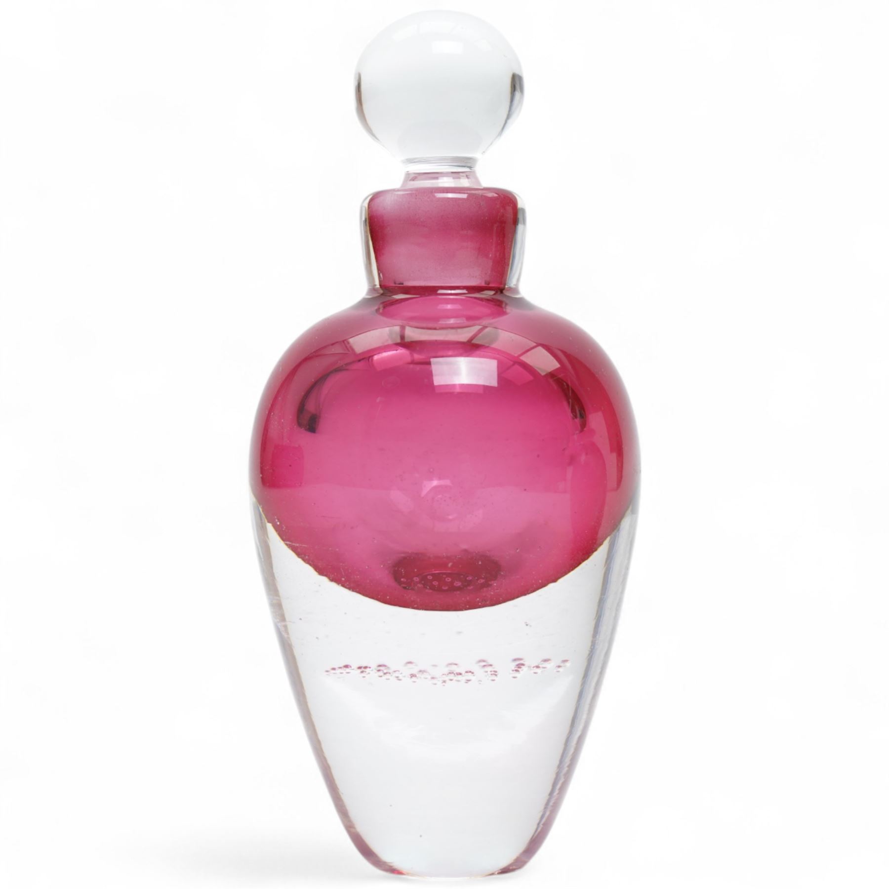 Graham Muir (Scottish Contemporary); two art glass perfume bottles in ...