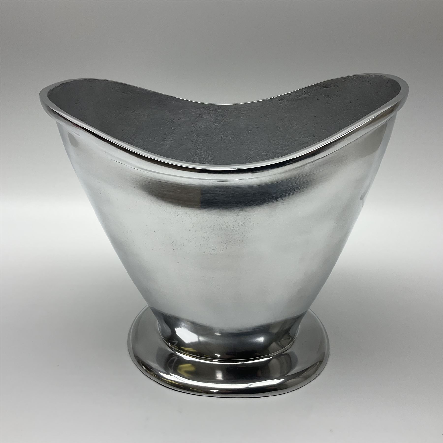 Polished aluminium Champagne bucket inscribed 'Cuvee de Prestige ...