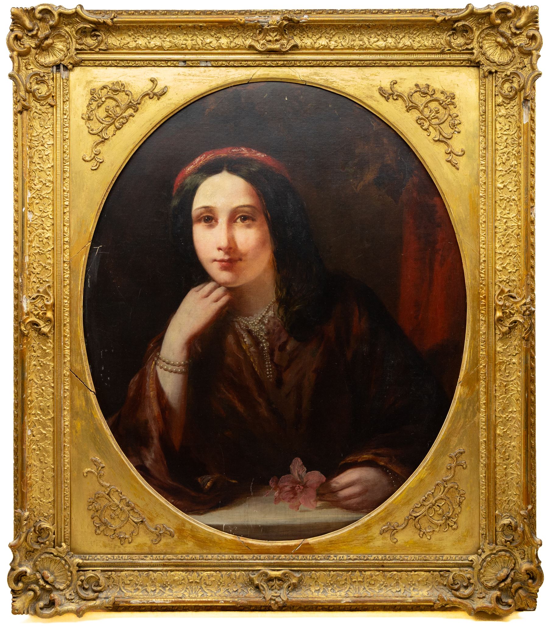Circle of James Sant (British 1820-1916): Portrait of a Girl with ...