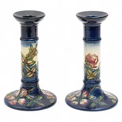 Pair of Moorcroft candlesticks | Ceramics | 150543