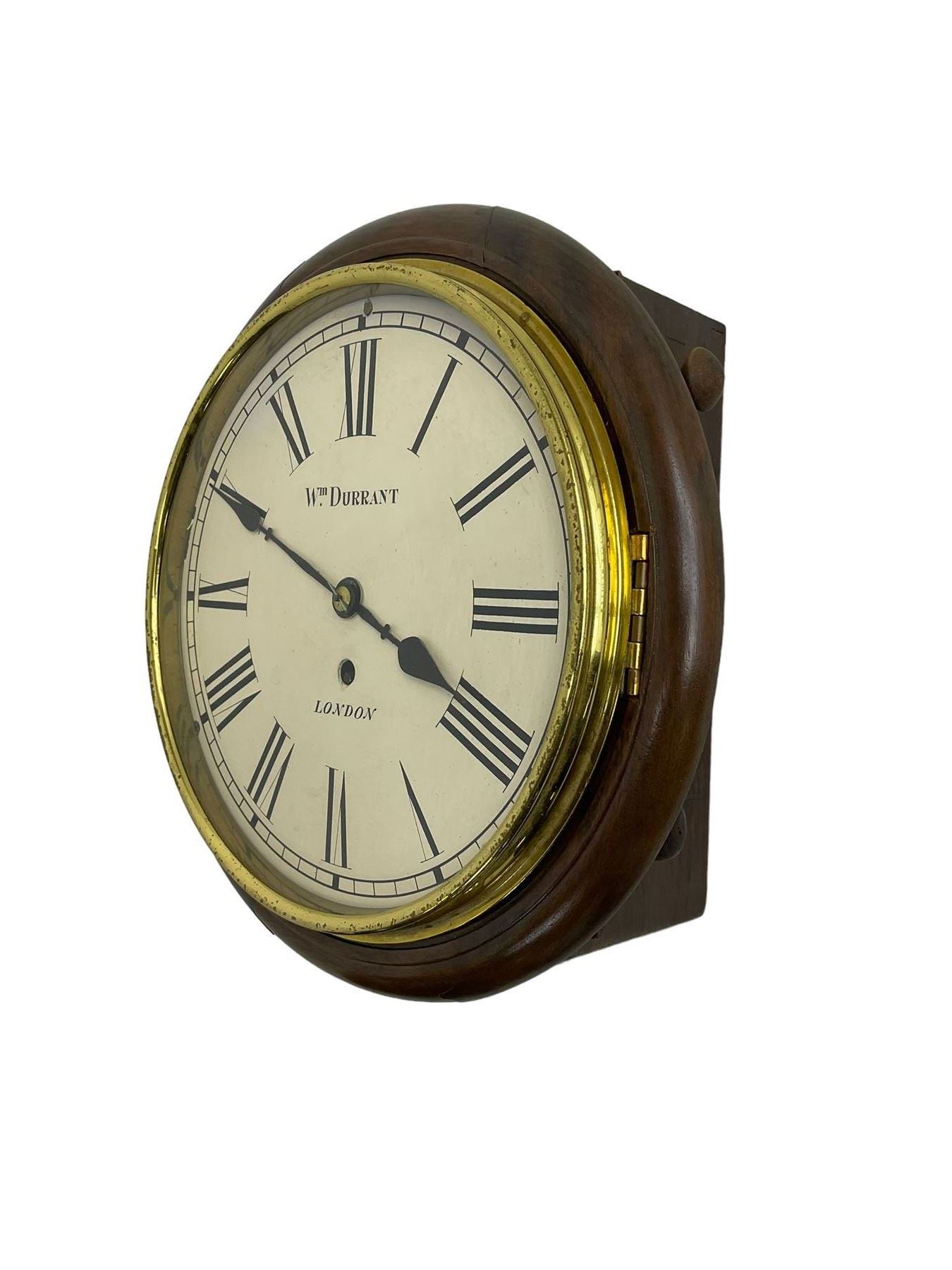 English - wall clock with an 8-day chain driven timepiece fusee ...