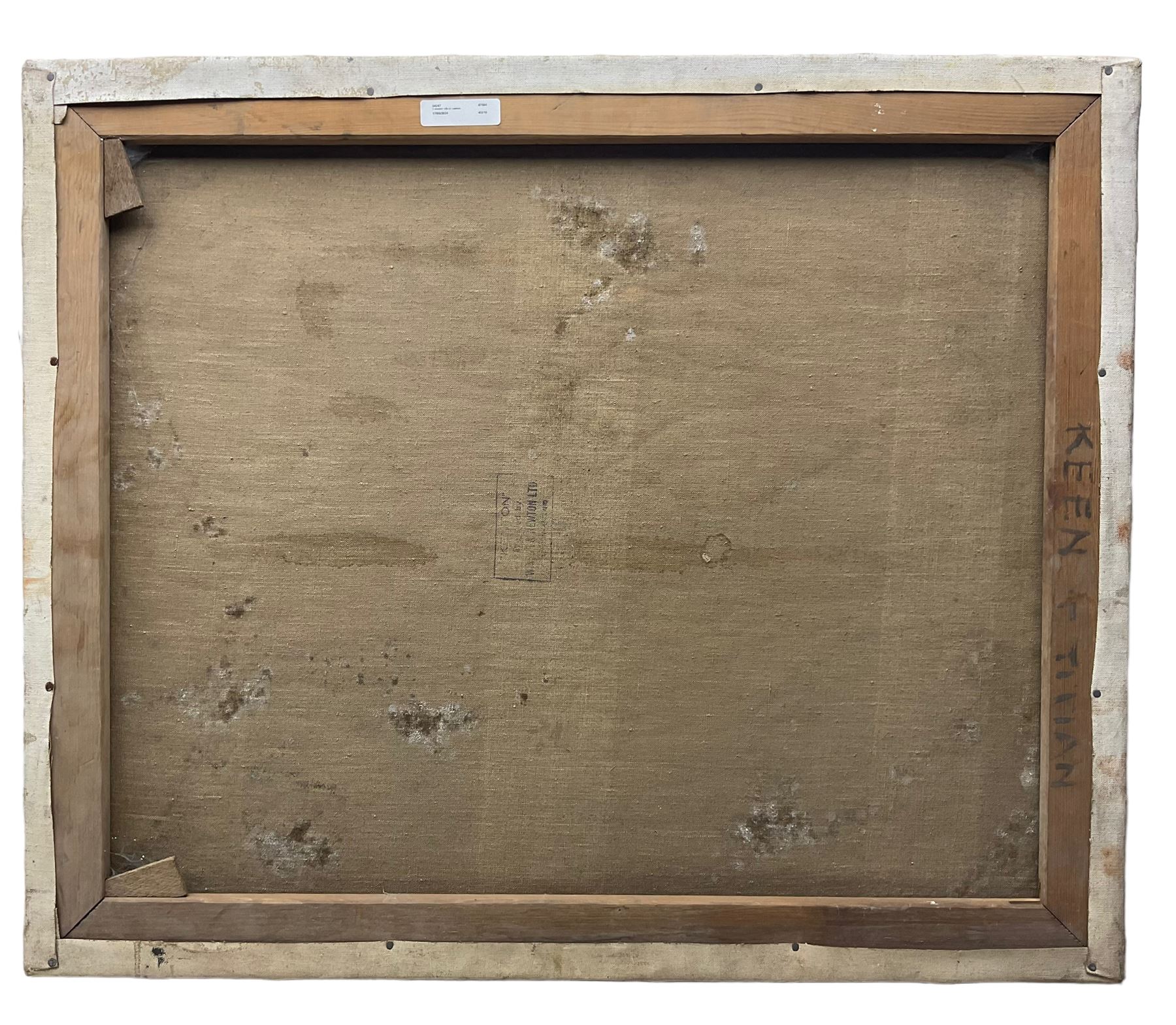 English School (Late 20th Century): Male Life Study and Abstract ...